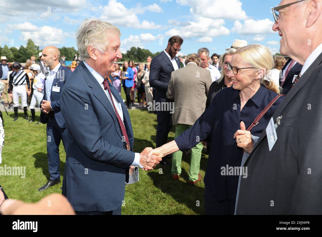 07.07.2024, Hamburg, Pferdesport, Prominenz rund um das 155. Deutsches ...