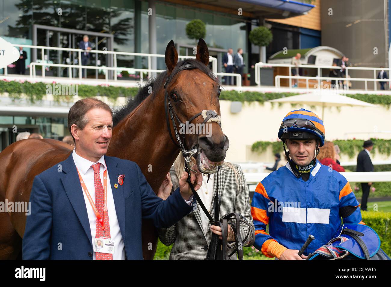 Ascot, Berkshire, Großbritannien. Juli 2024. Horse Zain Blue, geritten ...