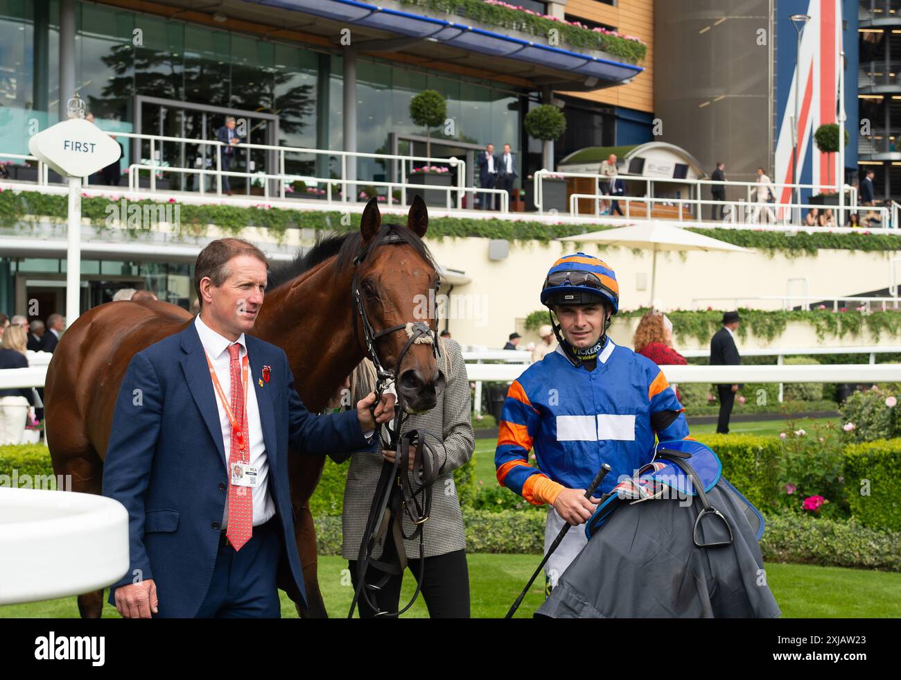 Ascot, Berkshire, Großbritannien. Juli 2024. Horse Zain Blue, geritten ...