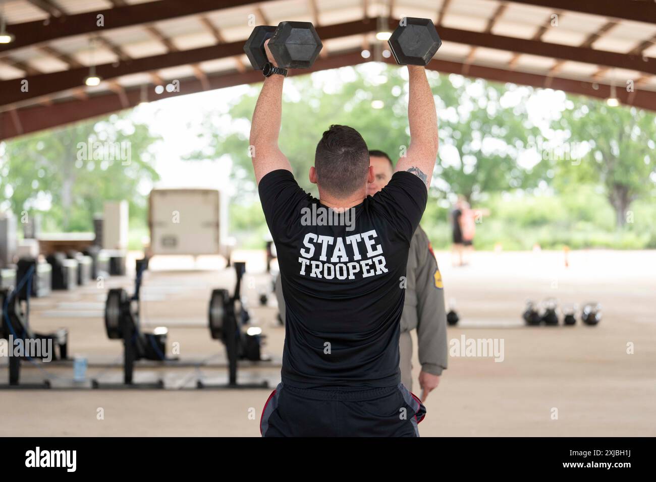 Florence Texas USA, 23. April 2024: Der staatliche Trooper des Texas ...