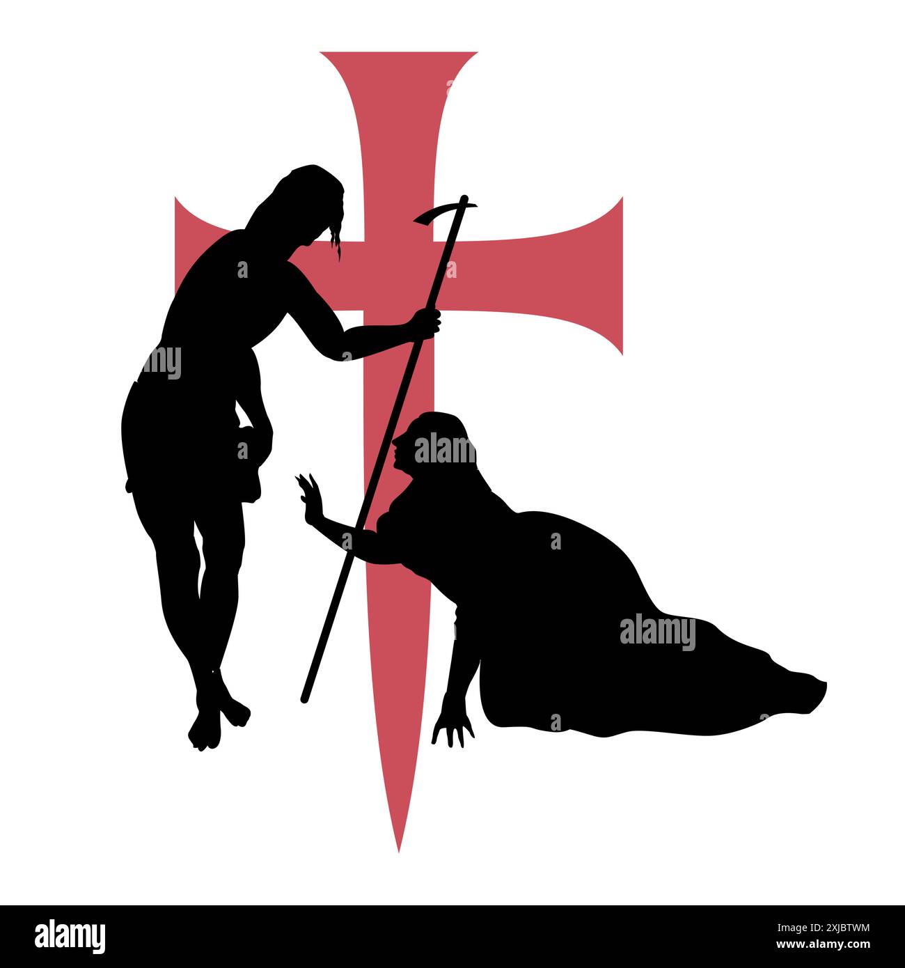 Kniend mary magdalene Stock-Vektorgrafiken kaufen - Alamy