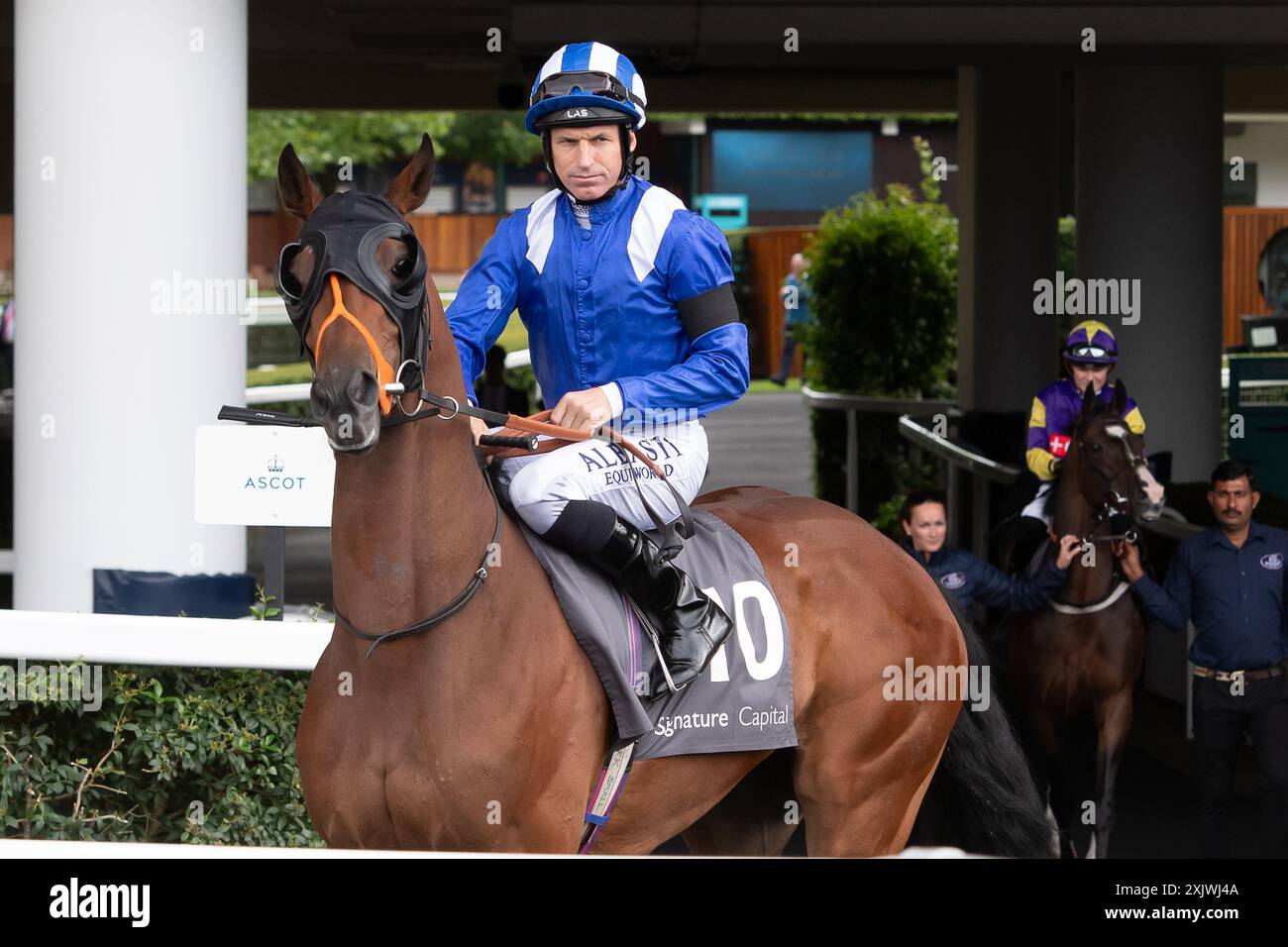 Ascot, Berkshire, Großbritannien. Juli. 2024. Das Pferd Mafnood, das ...