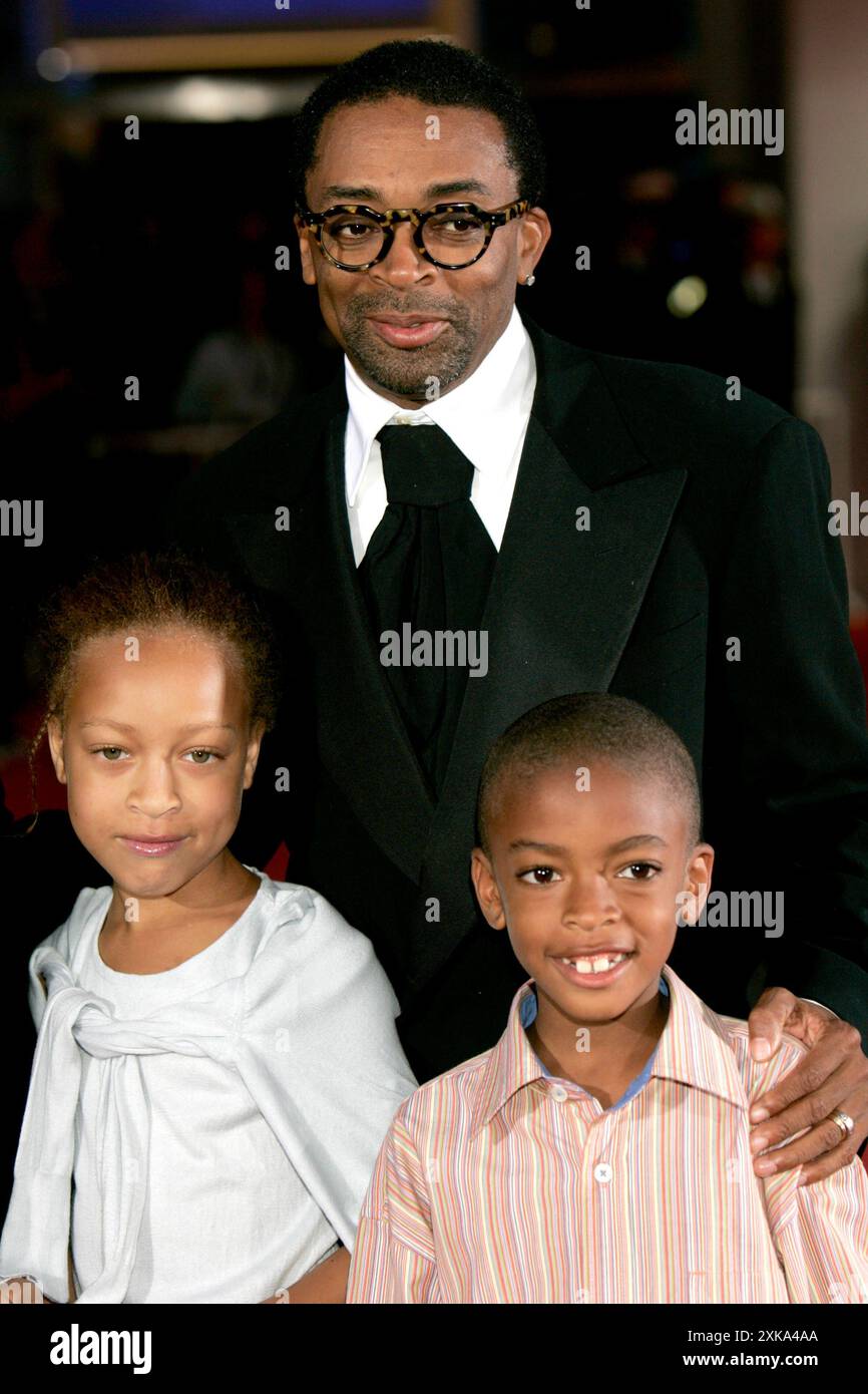 Spike Lee mit Tochter Satchel Lee und Sohn Jackson Lee bei der ...