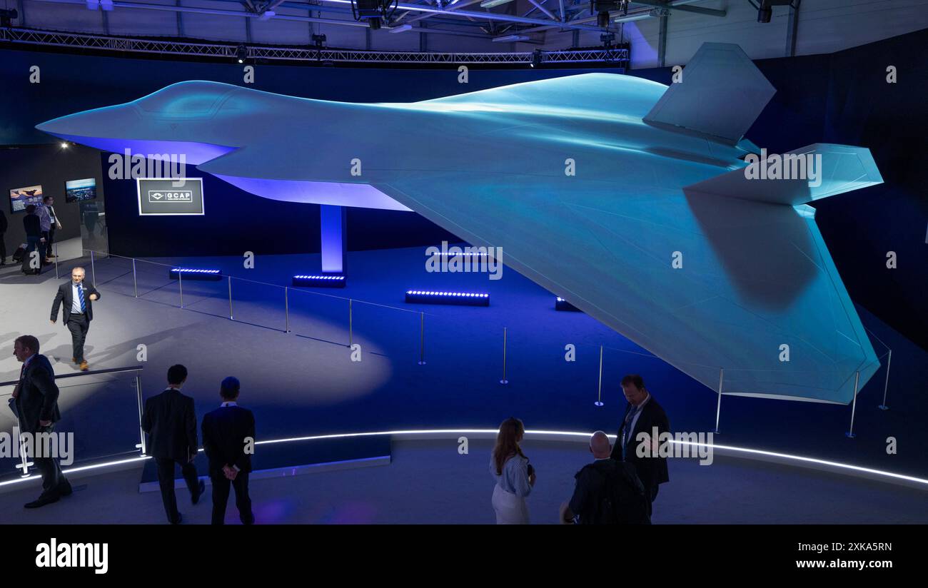 Farnborough, England, Großbritannien. Juli 2024. Die Farnborough ...
