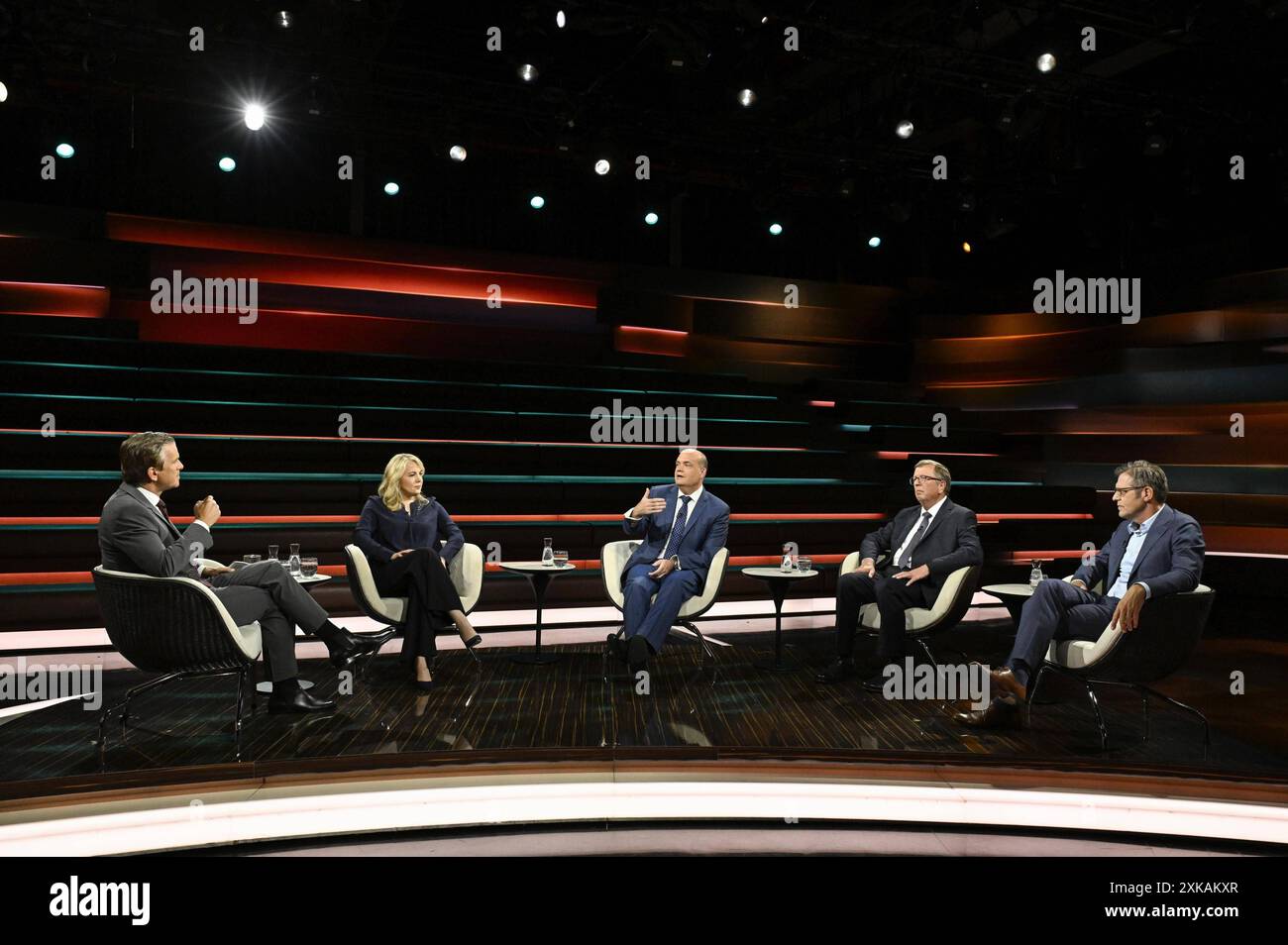 Talkrunde bei Markus Lanz , ZDF 07/24 her Markus Lanz, Linda Teuteberg ...