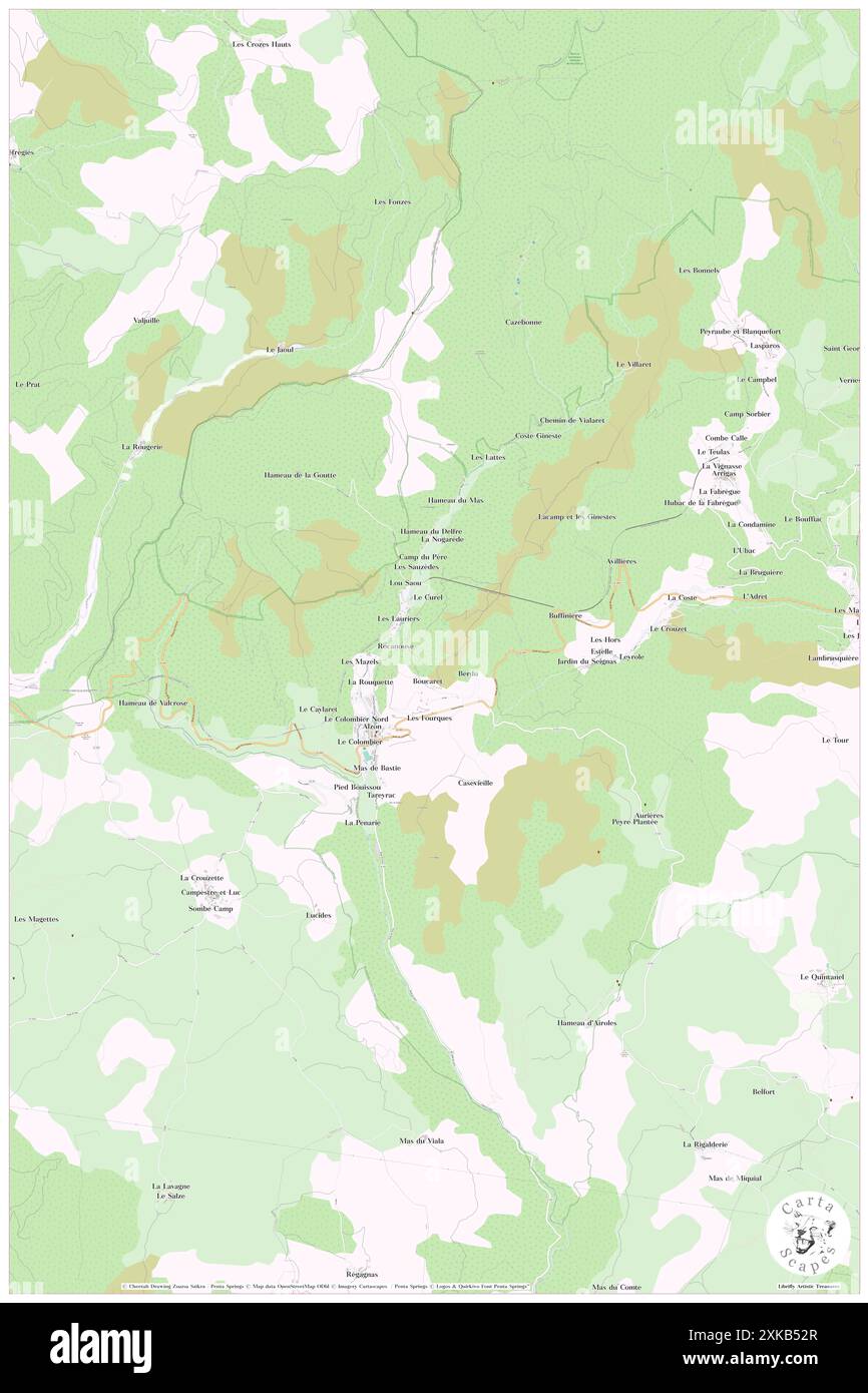 Alzon, Gard, FR, Frankreich, Occitanie, n 43 58' 0'', N 3 26' 21 ...
