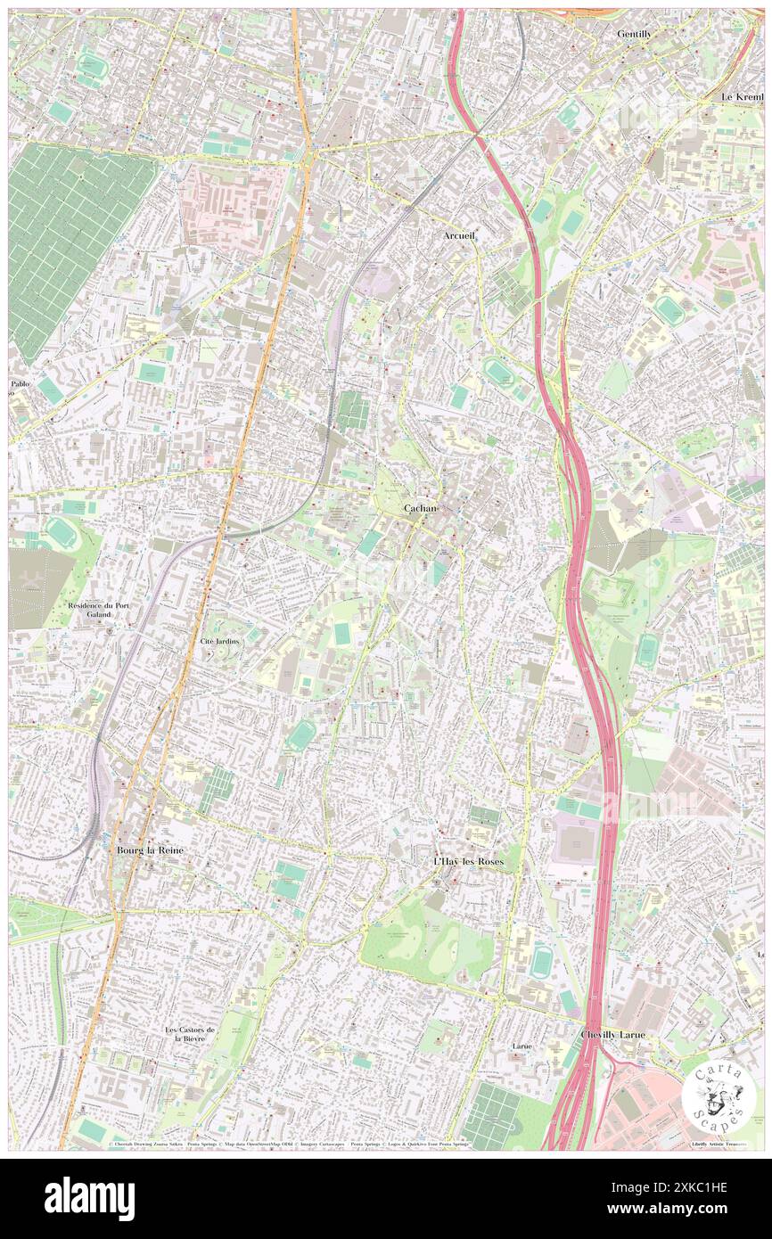 Cachan, Val-de-Marne, FR, Frankreich, Île-de-France, n 48 47' 30'', N 2 ...