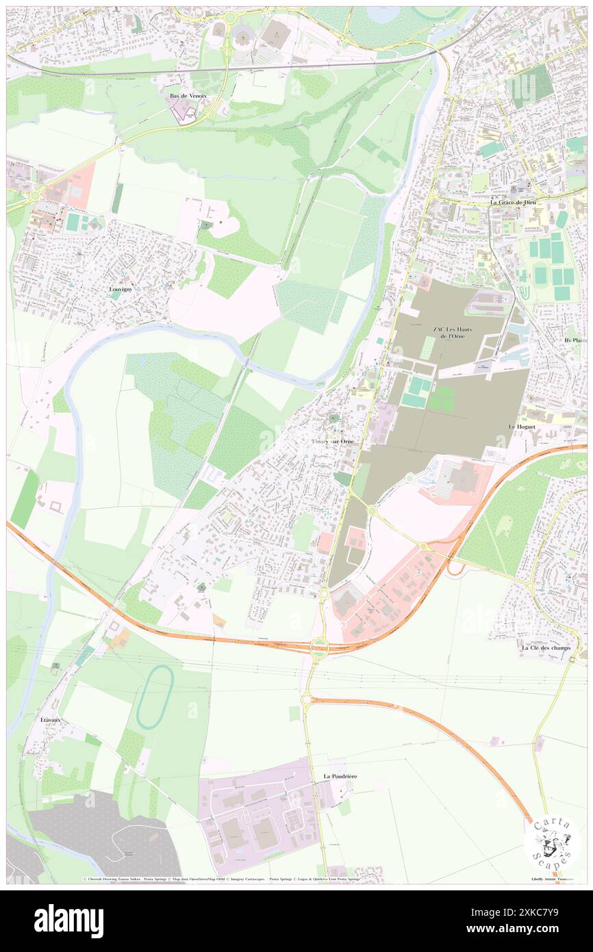 Fleury-sur-Orne, Calvados, FR, Frankreich, Normandie, n 49 8' 45'', S 0 ...