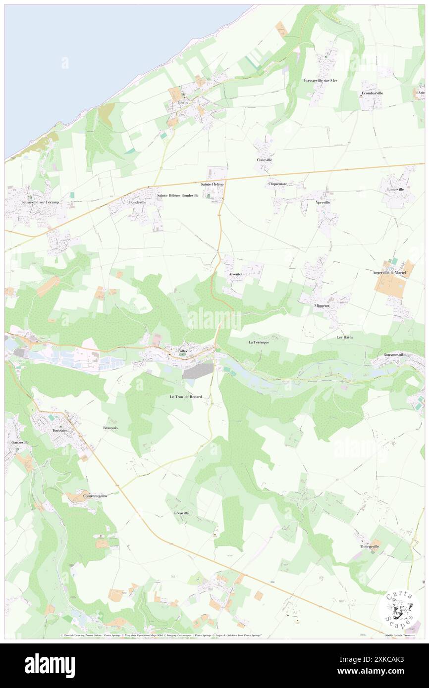 Colleville, seine-Maritime, FR, Frankreich, Normandie, n 49 44' 56'', N ...