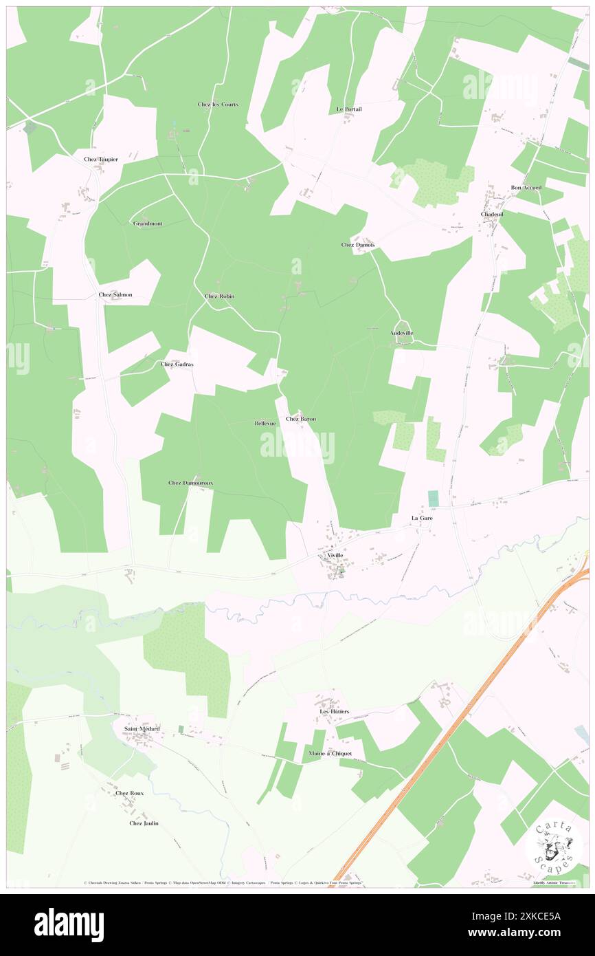 Viville, Charente, FR, Frankreich, Nouvelle-Aquitaine, n 45 31' 15'', S ...