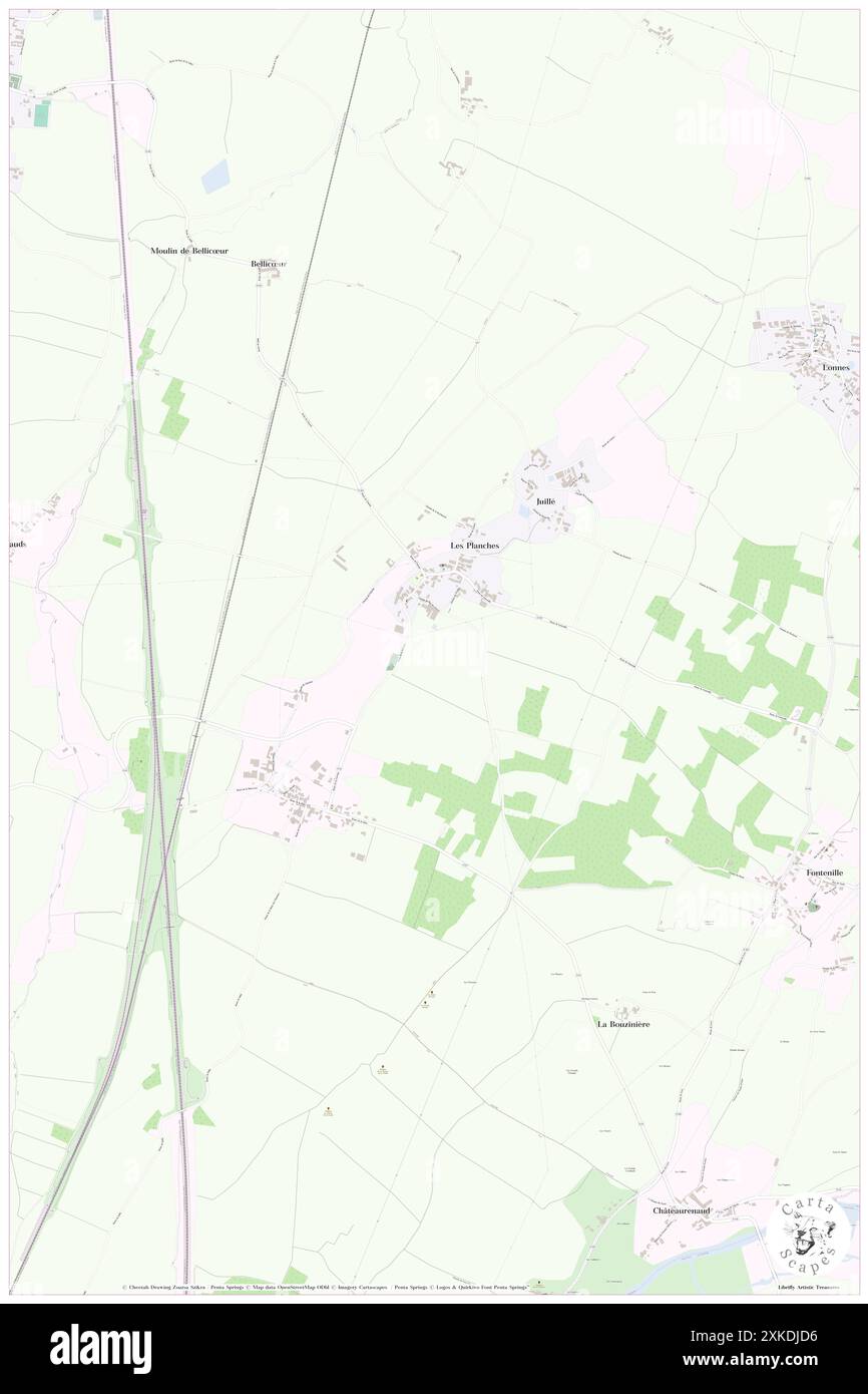 Juille, Charente, FR, Frankreich, Nouvelle-Aquitaine, n 45 55' 46'', N ...
