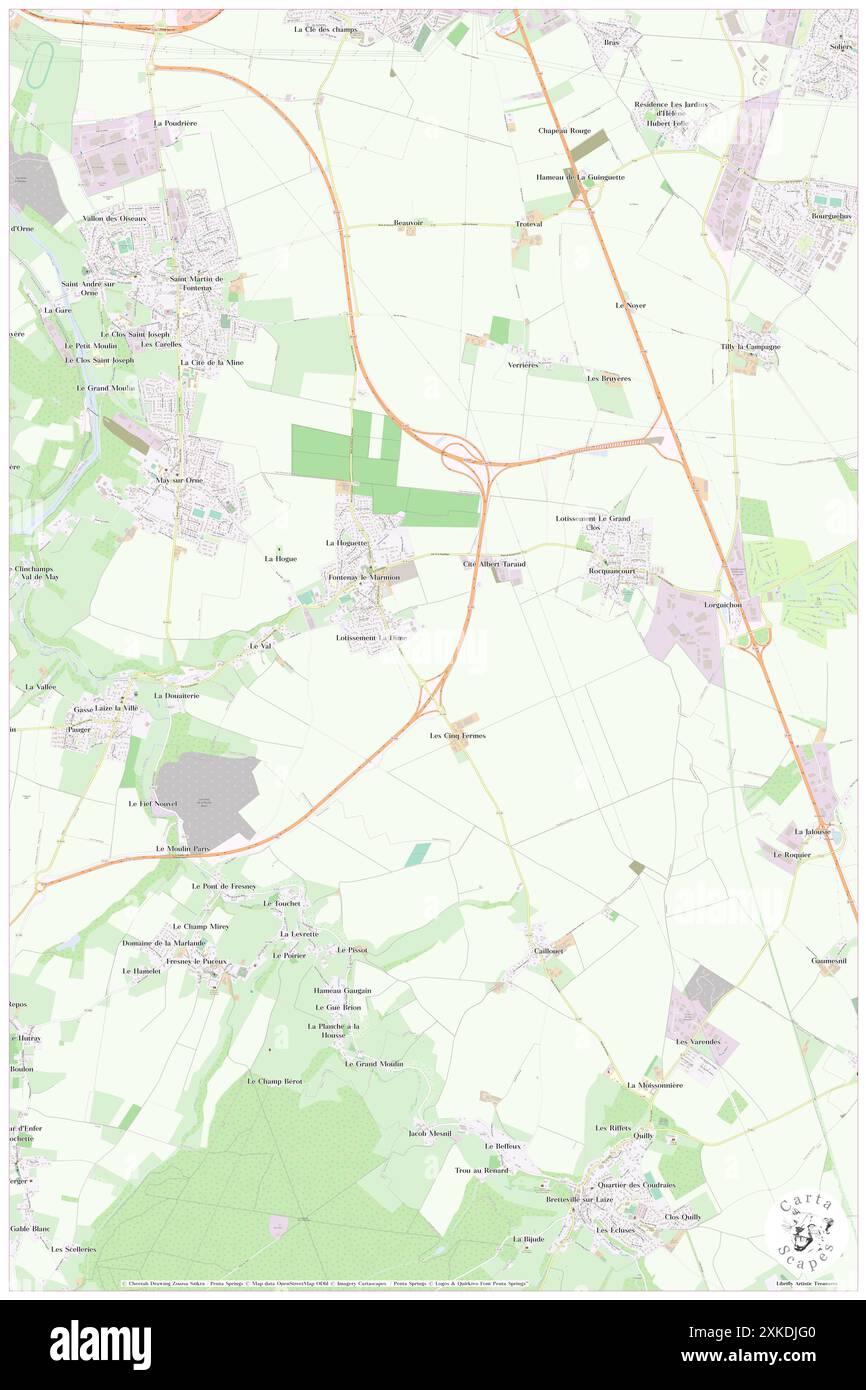 Fontenay-le-Marmion, Calvados, FR, Frankreich, Normandie, n 49 5' 35 ...