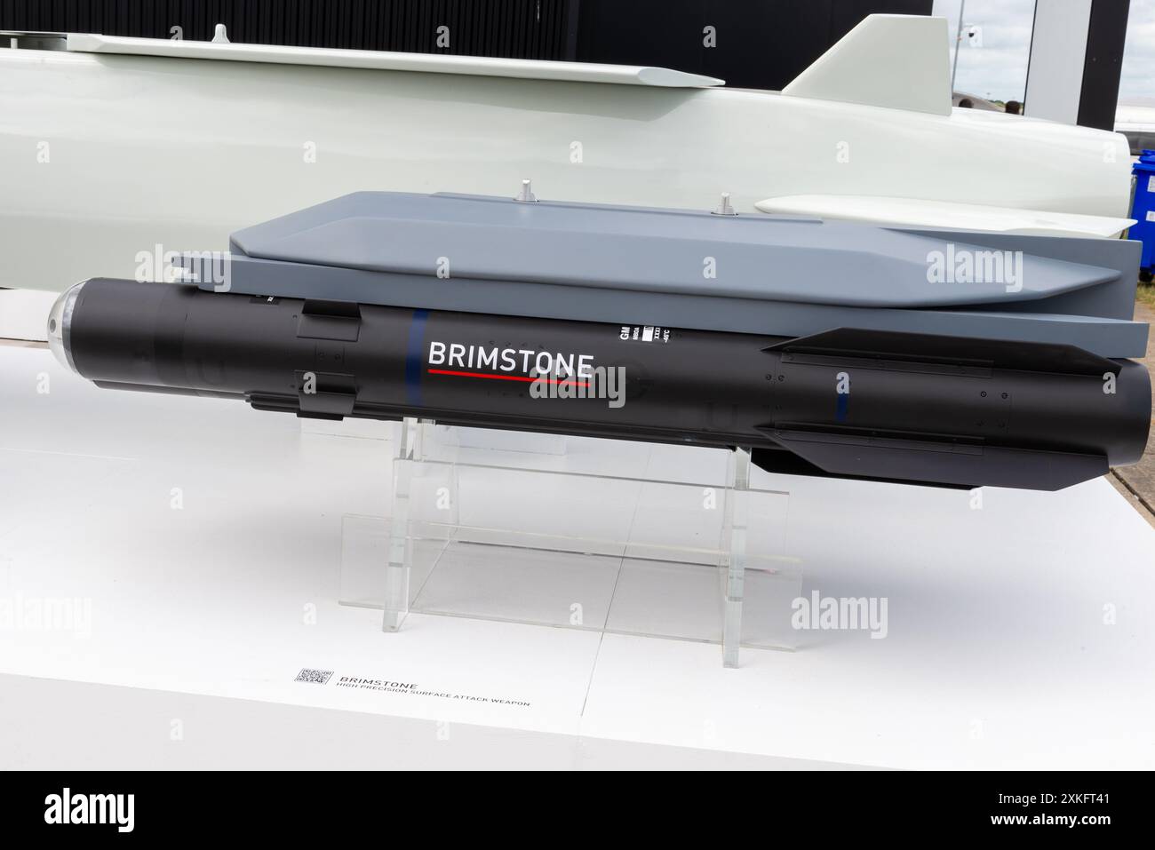 MBDA-Raketenwaffen auf der Farnborough International Airshow 2024. Die ...