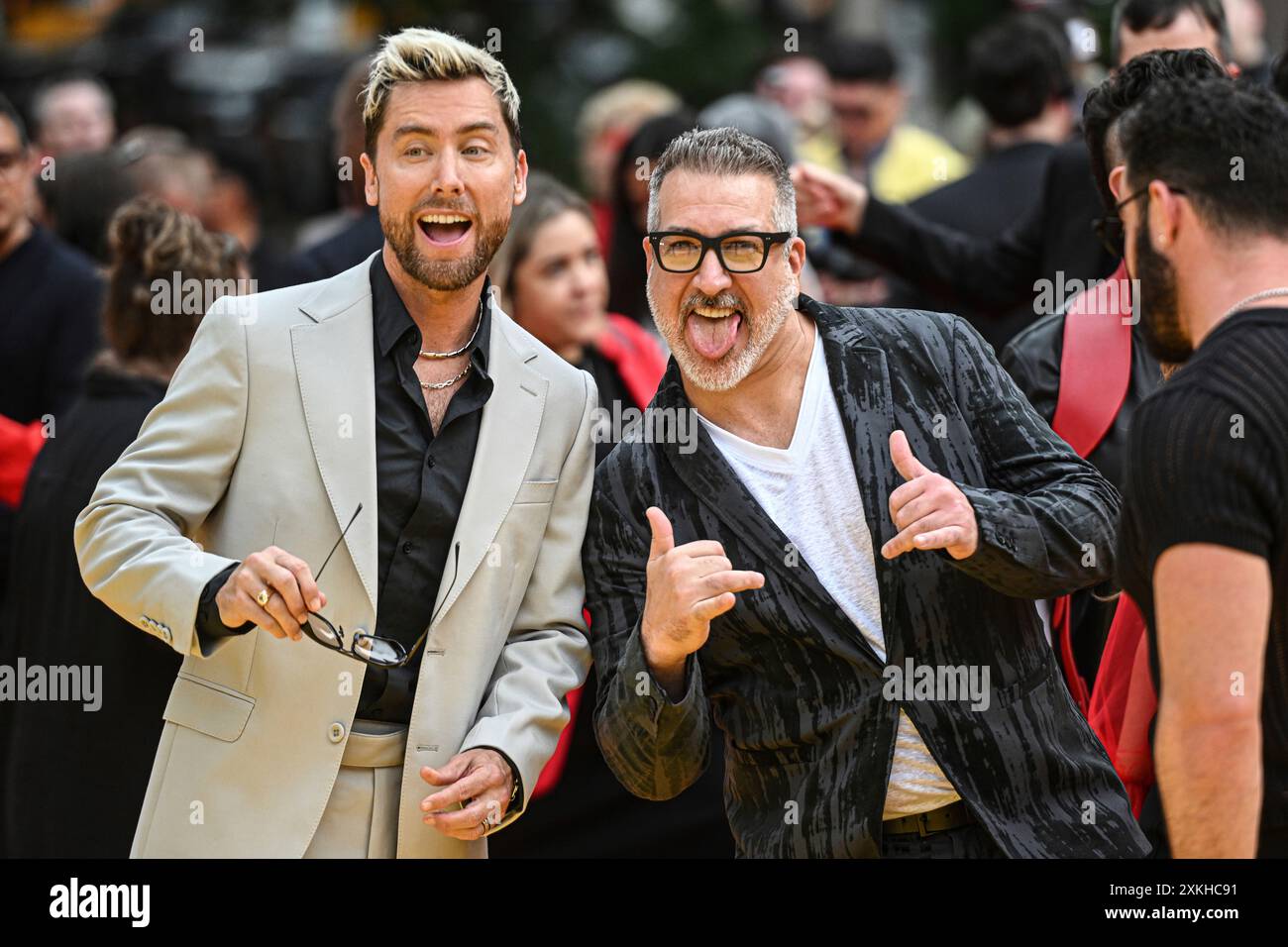 Photo by: NDZ/STAR MAX/IPx 2024 7/22/24 Lance Bass and Joey Fatone ...