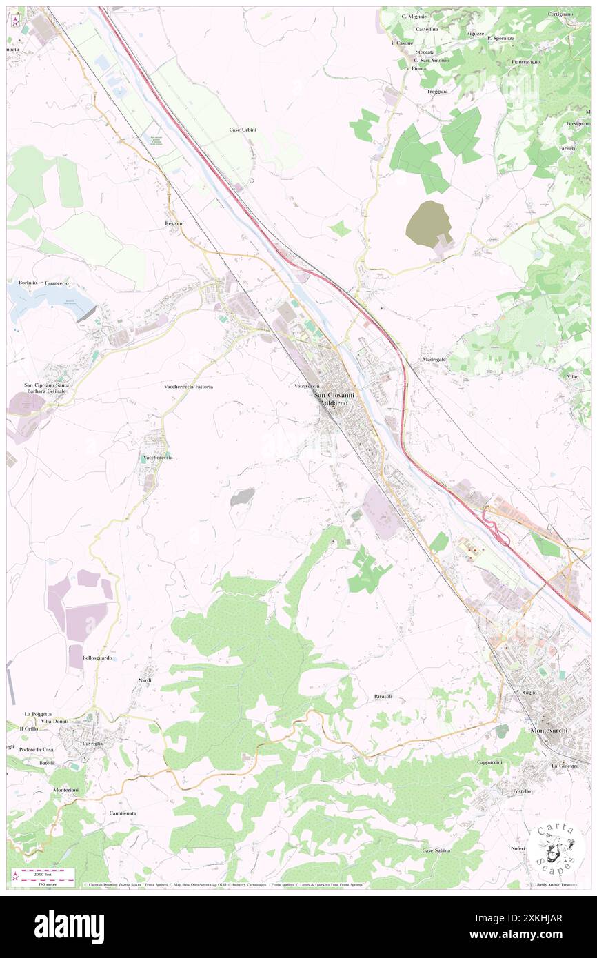 San Giovanni Valdarno, Provinz Arezzo, IT, Italien, Toskana, n 43 33 ...