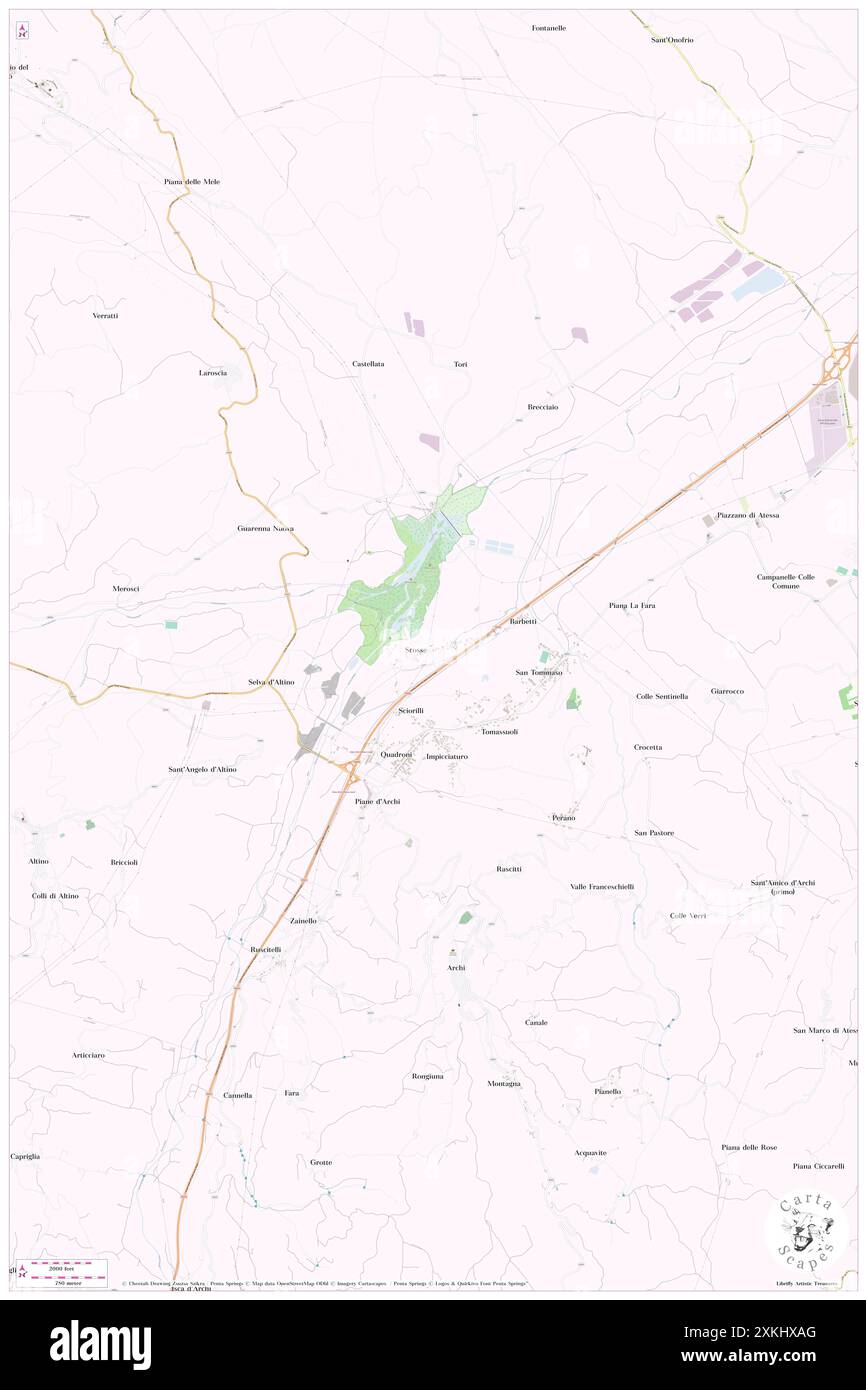 Scosse, Provincia di Chieti, IT, Italien, Abruzzen, n 42 7' 4''', N 14 ...