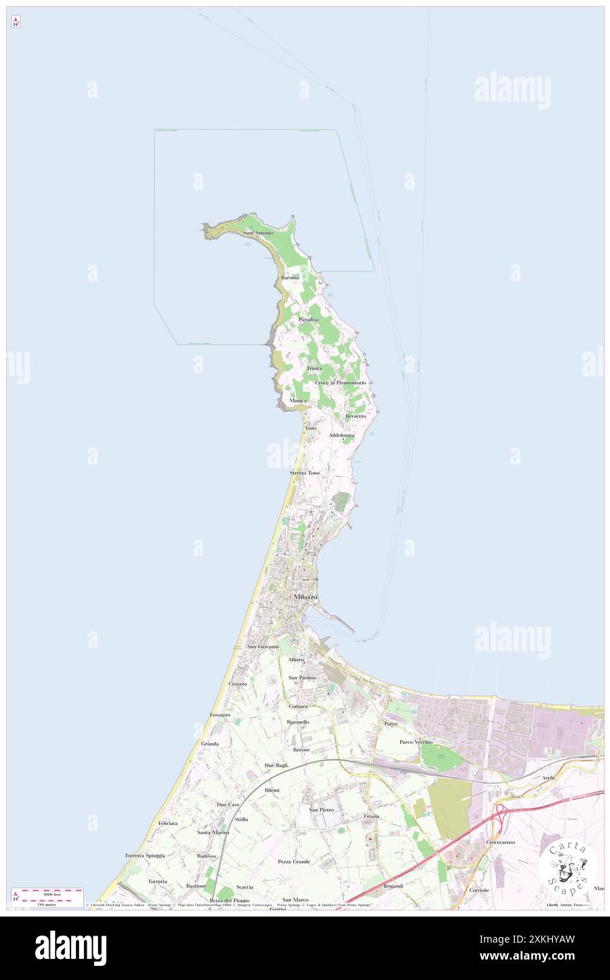 Esperia, Messina, IT, Italien, Sizilien, n 38 14' 20'', N 15 14' 29 ...