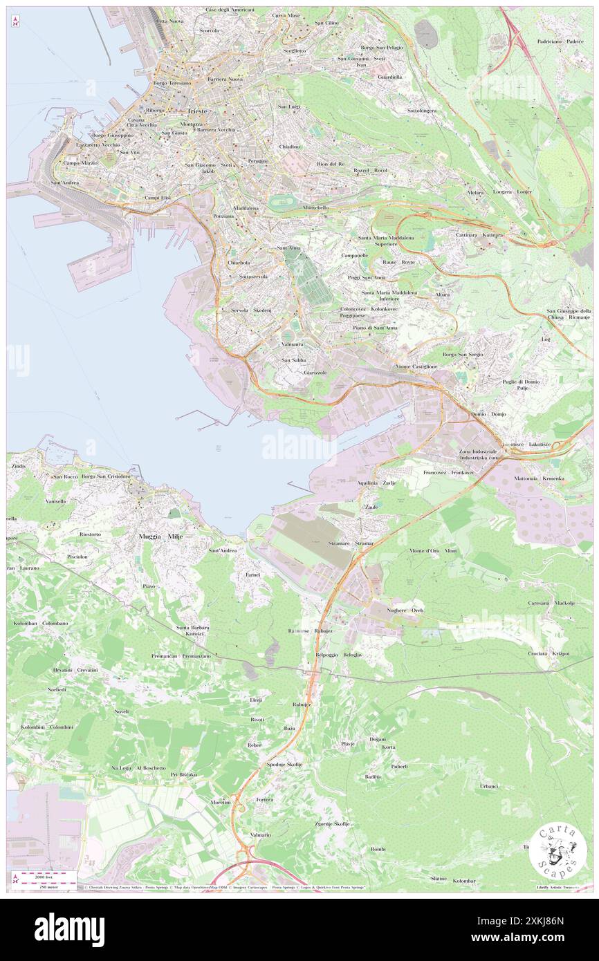 Zaule-Tal, Triest, IT, Italien, Friaul-Julisch Venetien, n 45 36' 32 ...