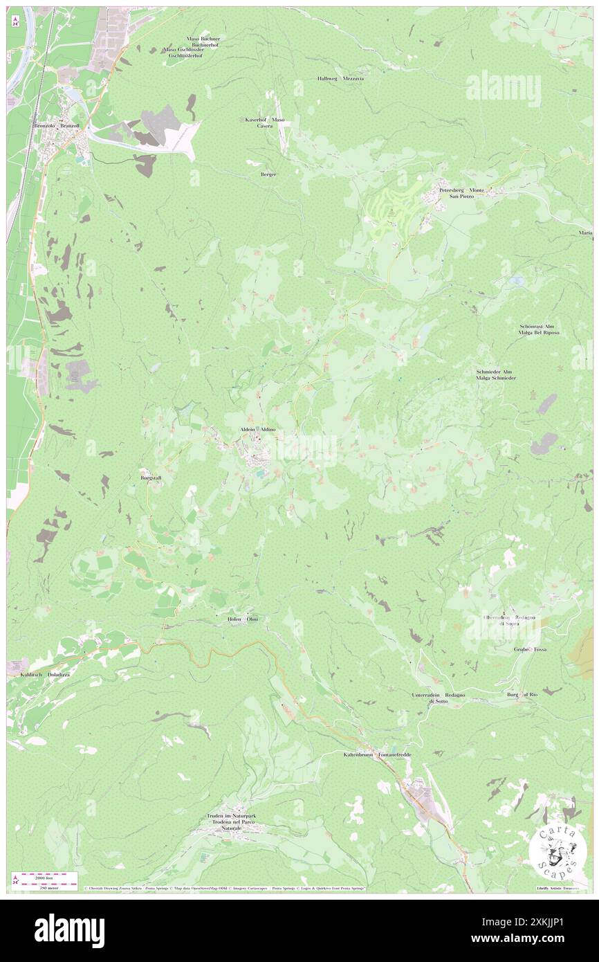 Mitterstrich, Bozen, IT, Italien, Trentino-Südtirol, n 46 21' 58''', N ...