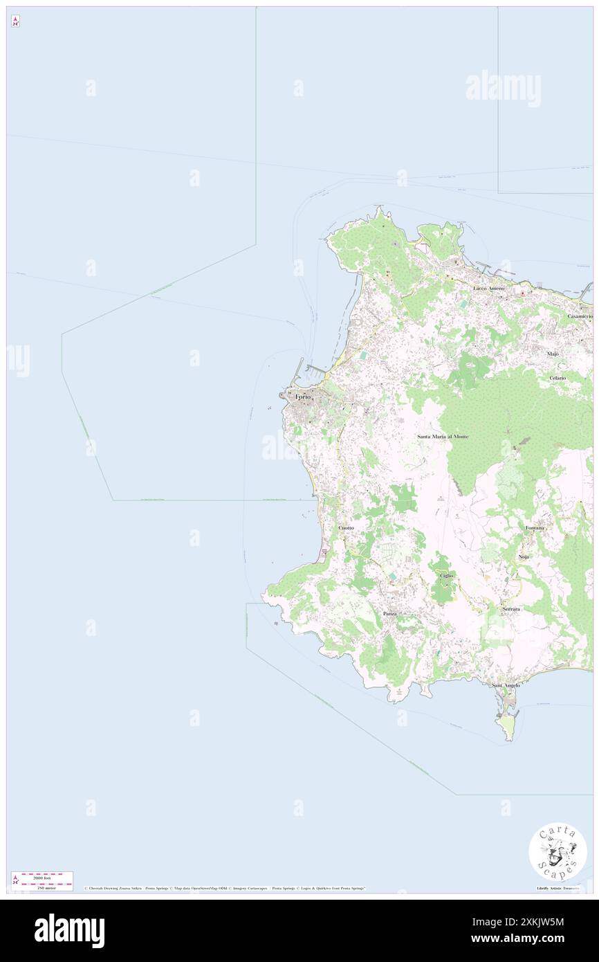 Citara, Neapel, IT, Italien, Kampanien, n 40 43' 47''', N 13 51' 27 ...