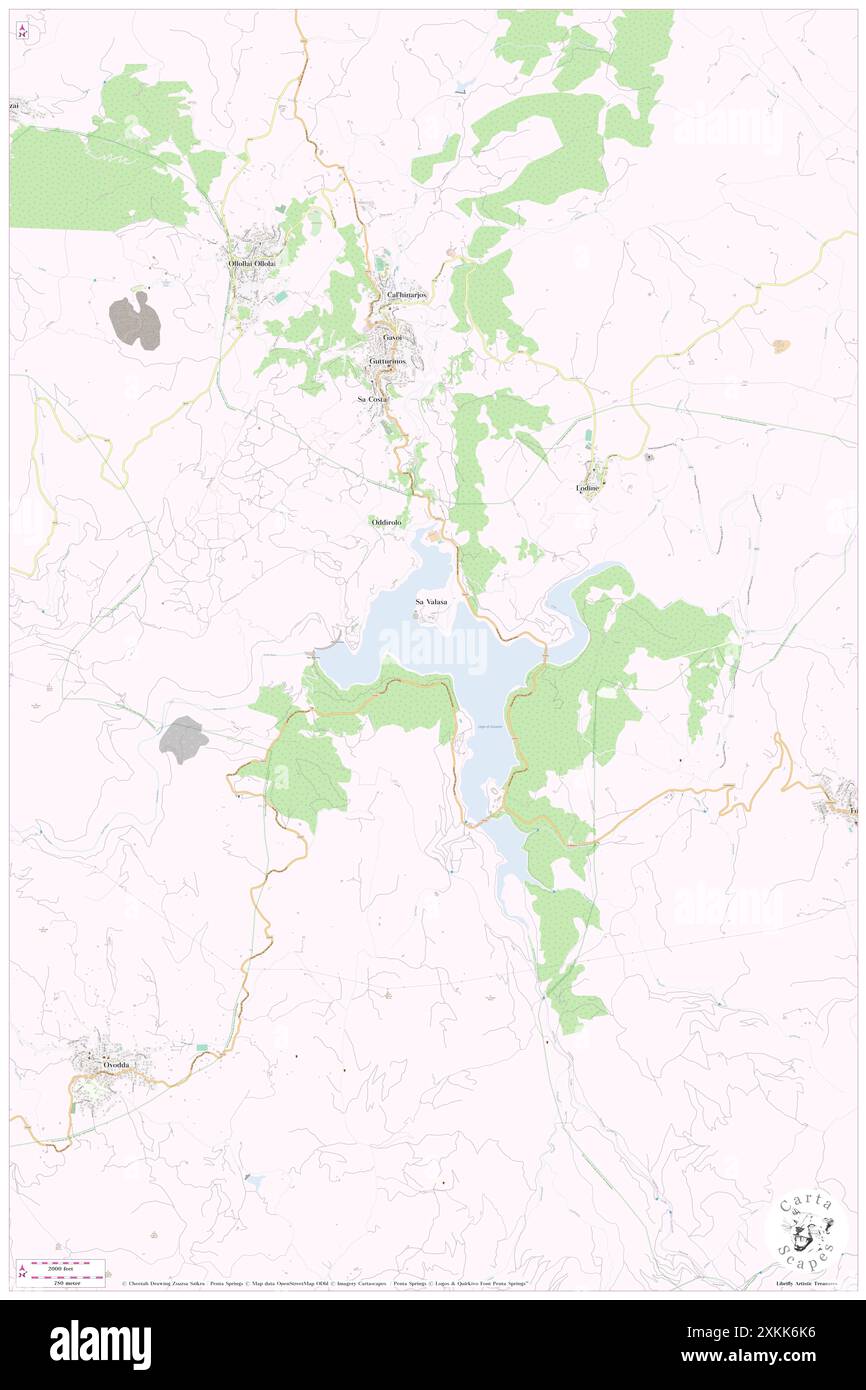 Aratu, IT, Italien, Sardinien, N 40 7' 59''', N 9 11' 59''', Karte ...