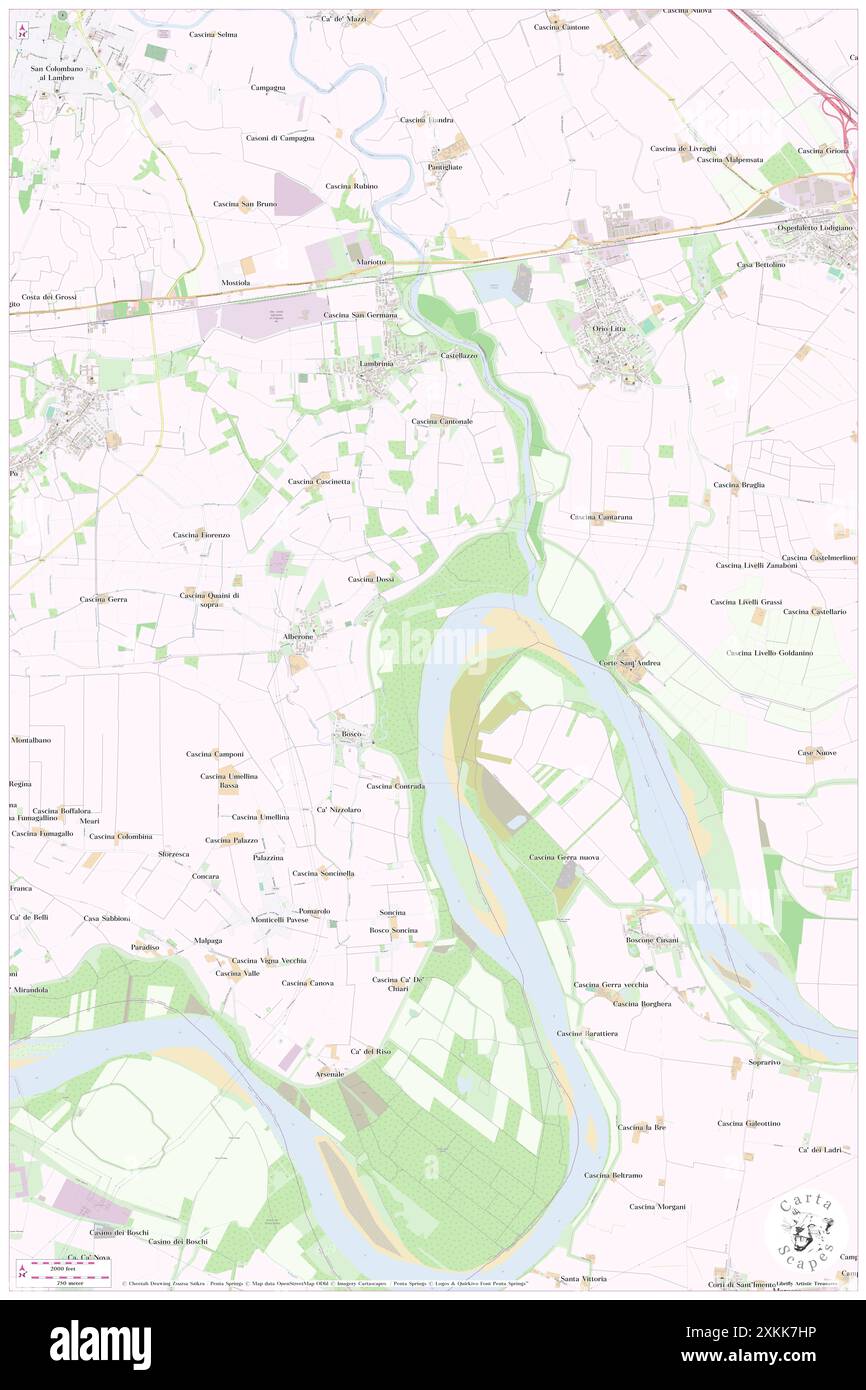 Fiume Lambro, IT, Italien, Emilia-Romagna, N 45 7' 59''', N 9 31' 59 ...