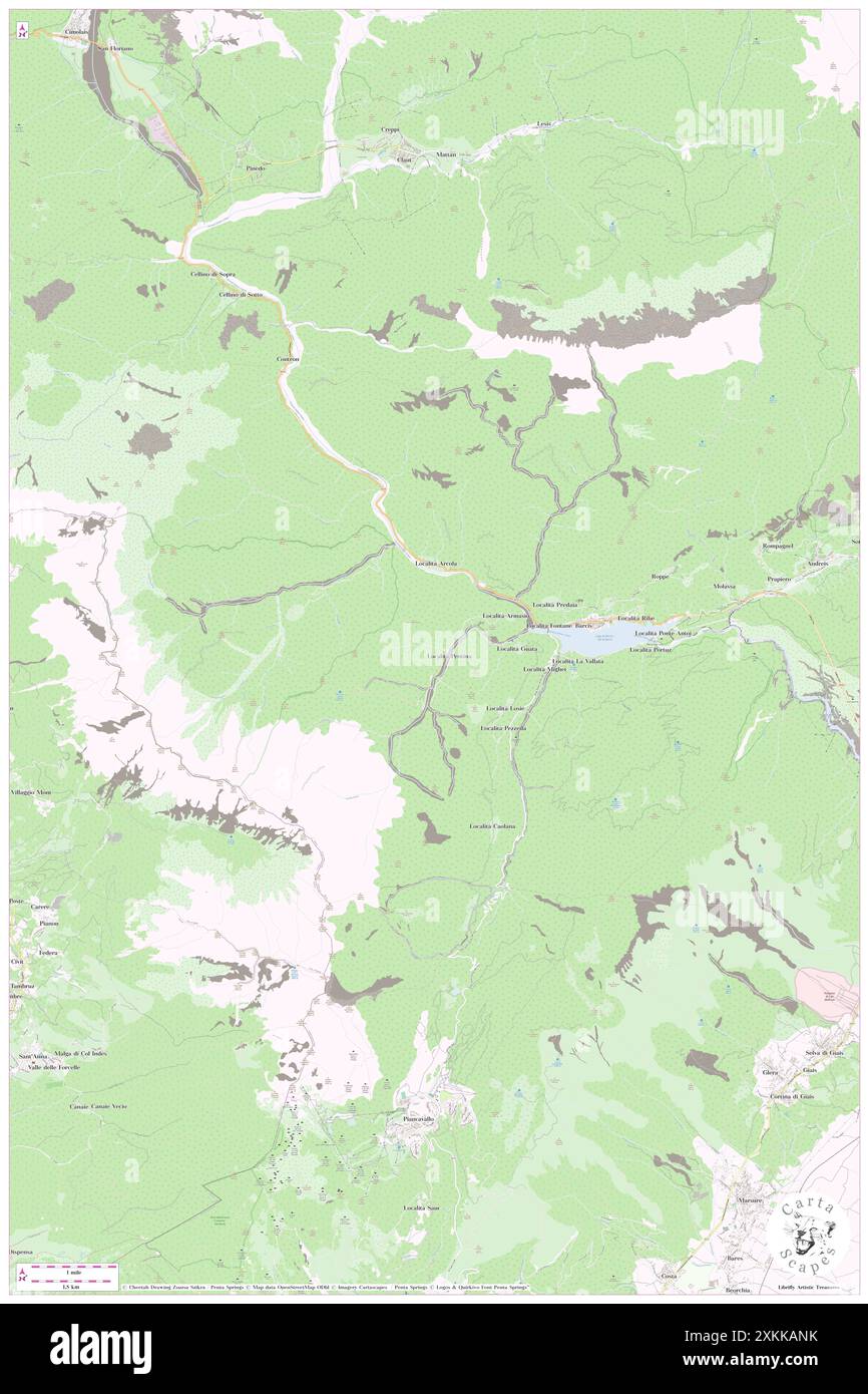 Barcis, IT, Italien, Friaul-Julisch Venetien, N 46 11' 17'', N 12 33 ...