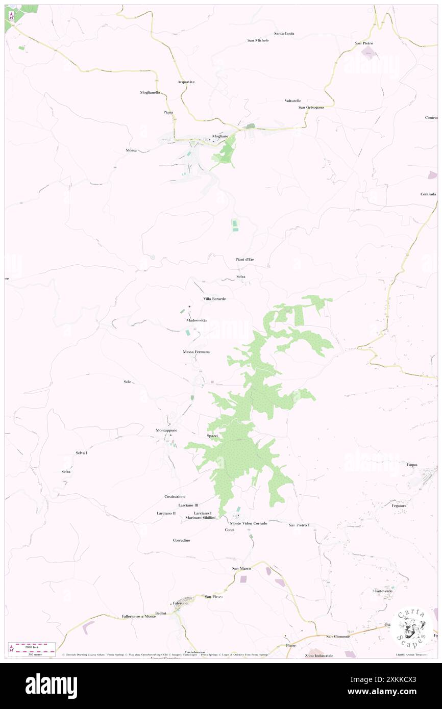 Massa Fermana, Provinz Fermo, IT, Italien, die Marken, n 43 8' 48'', N ...