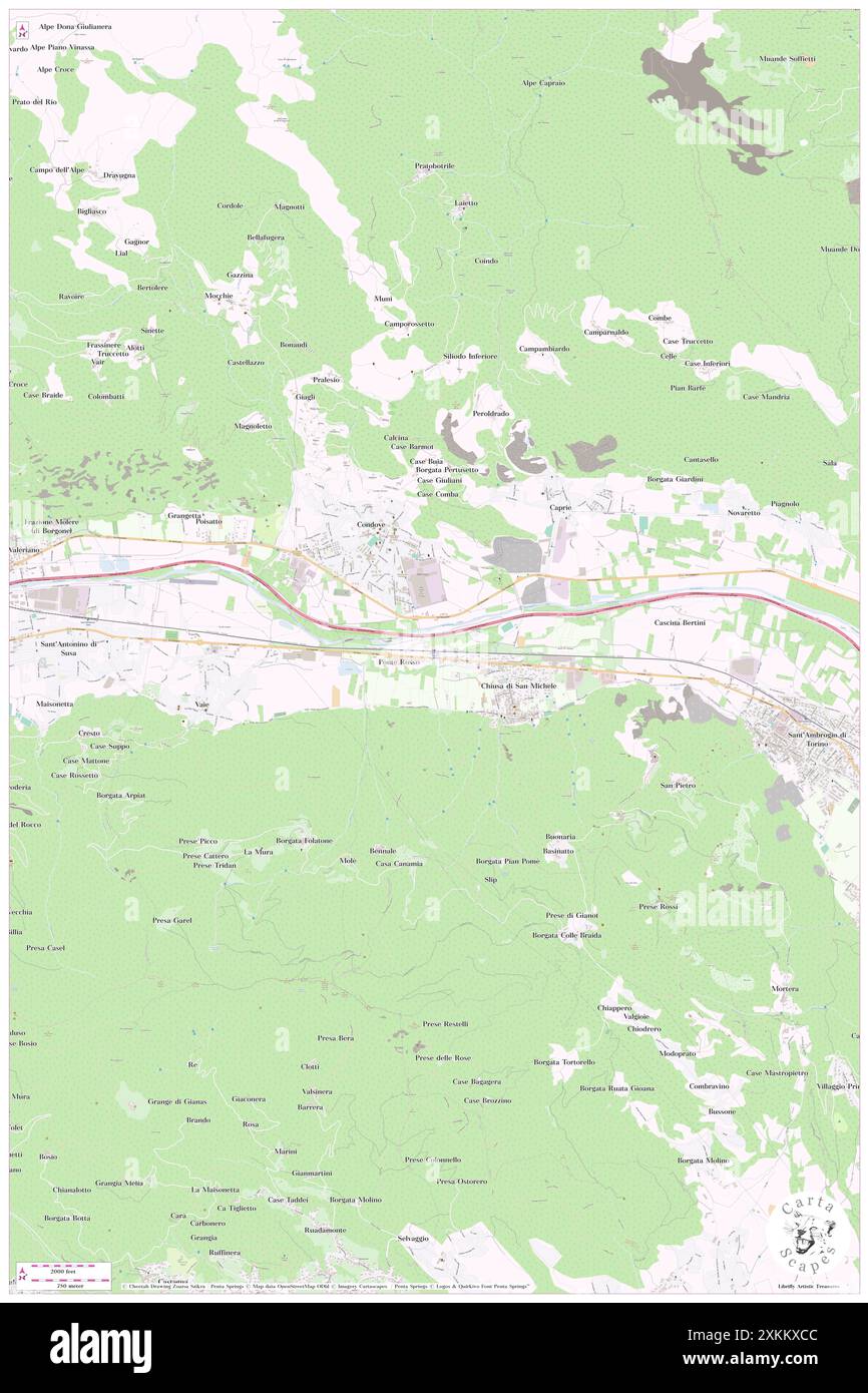 Condove-Chiusa San Michele, Turin, IT, Italien, Piemont, n 45 6' 24 ...