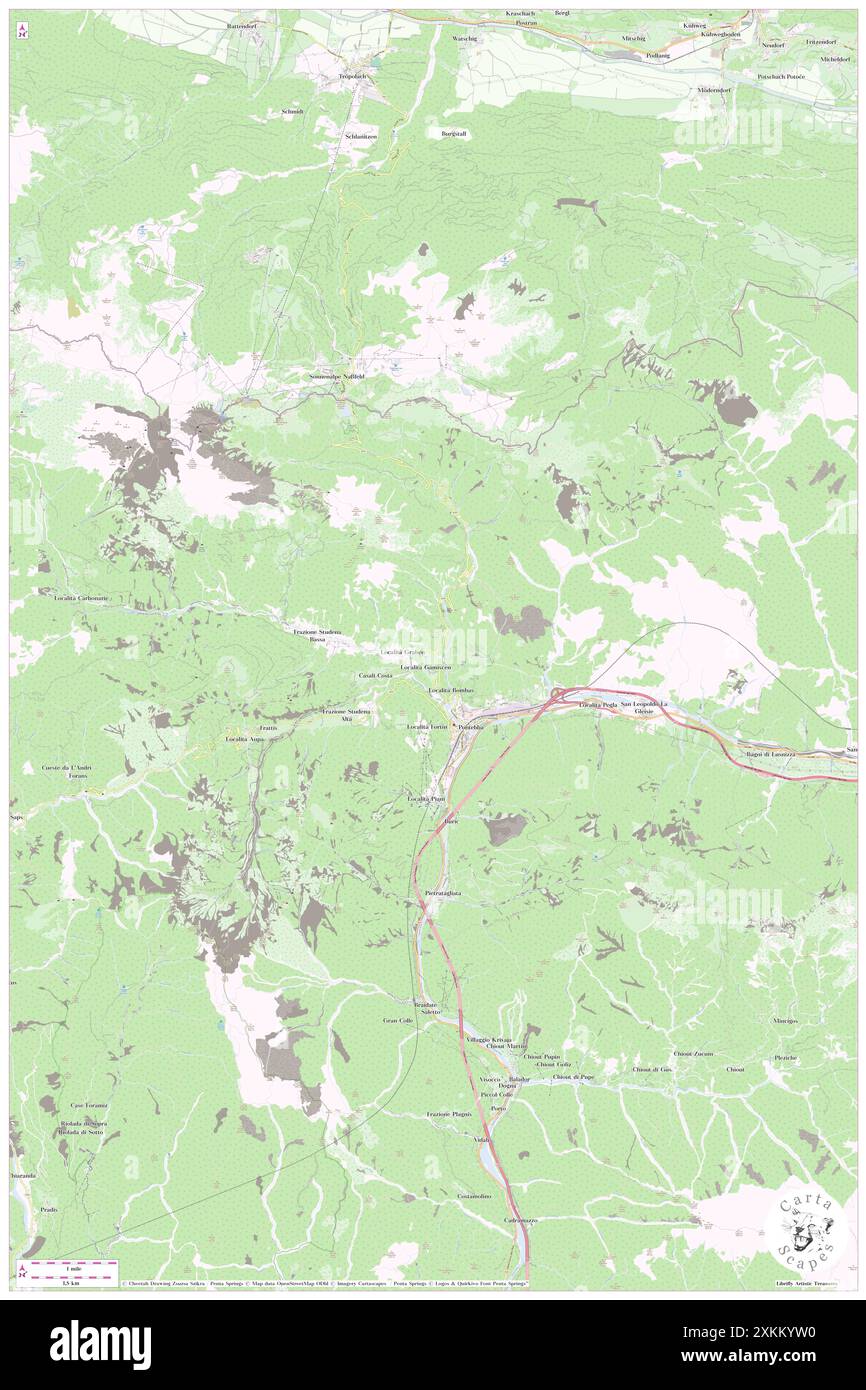 Pontebba, Udine, IT, Italien, Friaul-Julisch Venetien, n 46 30' 28'', N ...