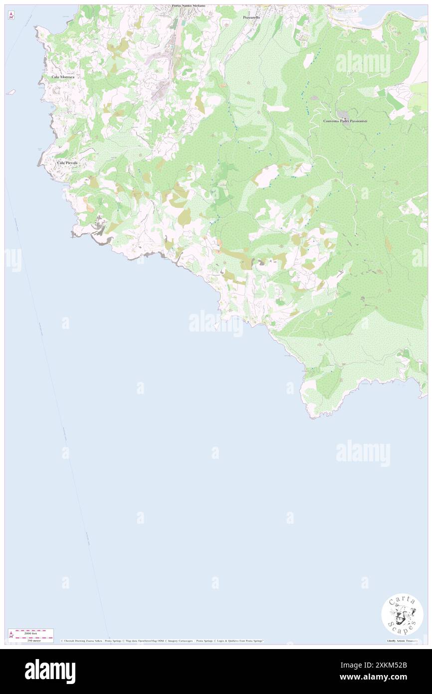 Isola Rossa, IT, Italien, Toskana, N 42 22' 39''', N 11 7' 49''', Karte ...