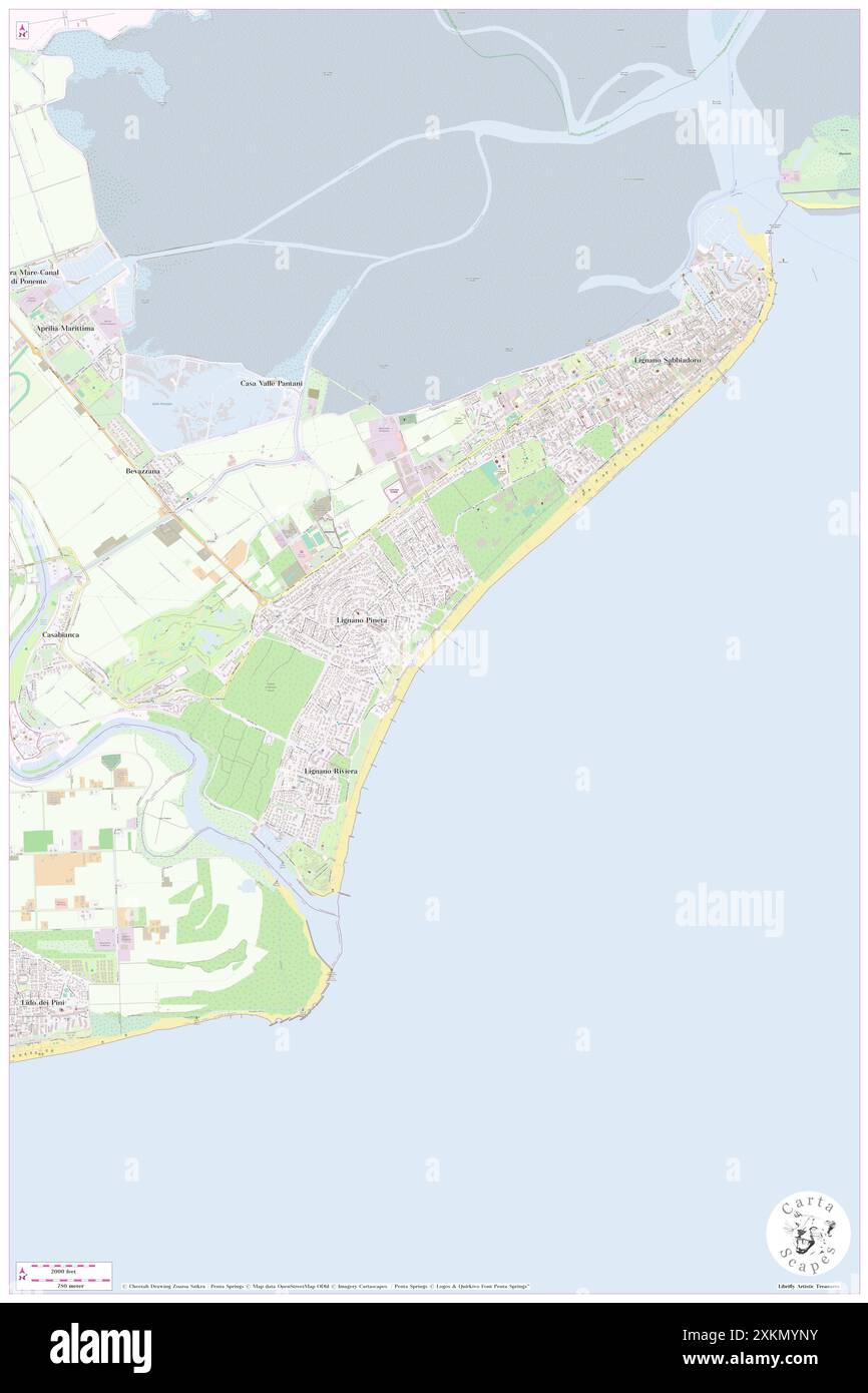 Spiaggia di Lignano Pineta, IT, Italien, N 45 39' 57''', N 13 6' 47 ...