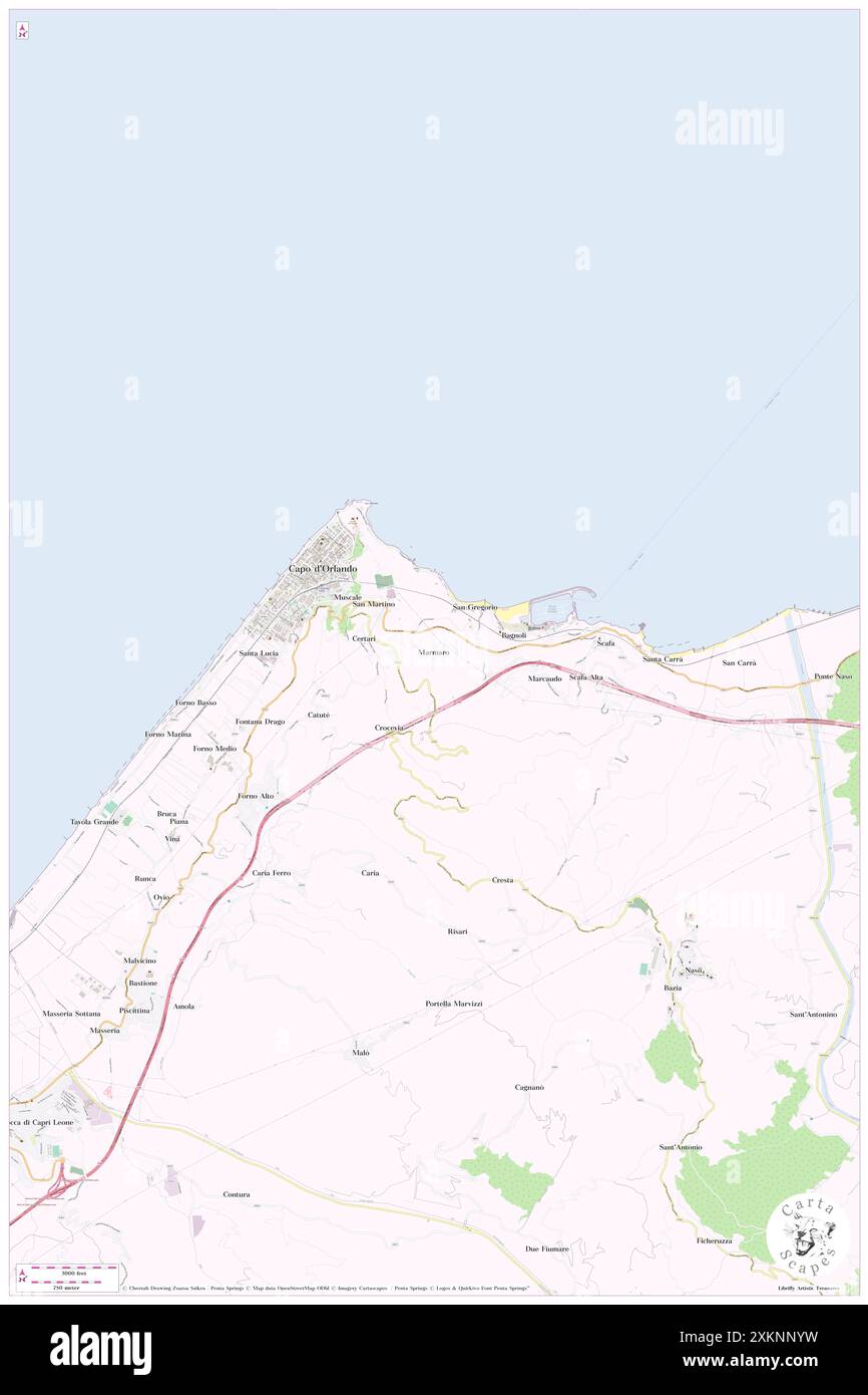San Gregorio Alto, Messina, IT, Italien, Sizilien, n 38 9' 6'', N 14 45 ...