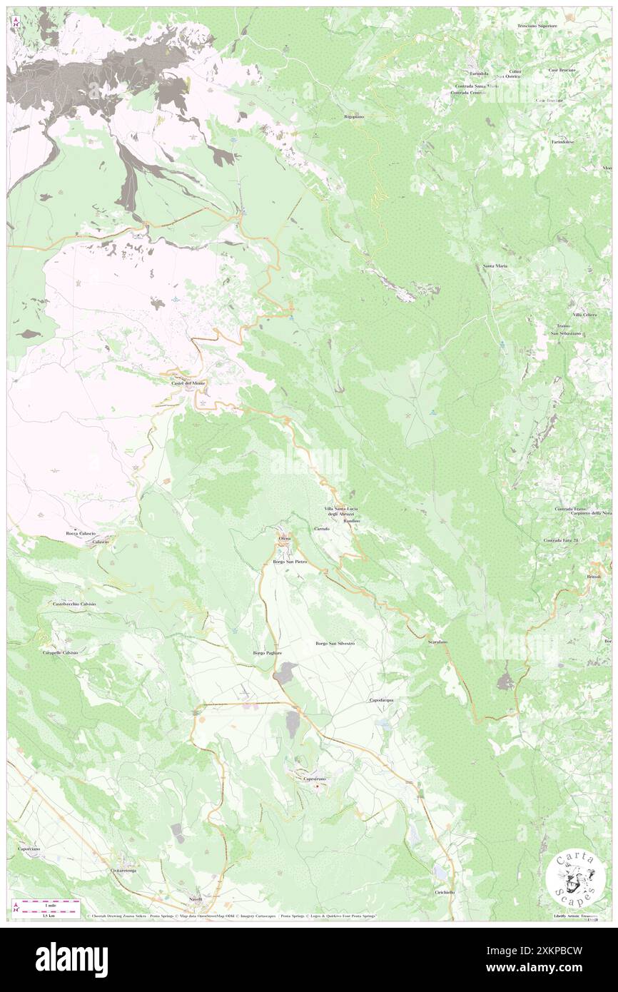 Ofena, Provincia dell' Aquila, IT, Italien, Abruzzen, n 42 19' 33''', N ...