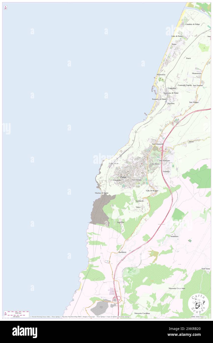 Caletta Rovaglioso Scogliera Porto Oreste, Provincia di Reggio Calabria ...