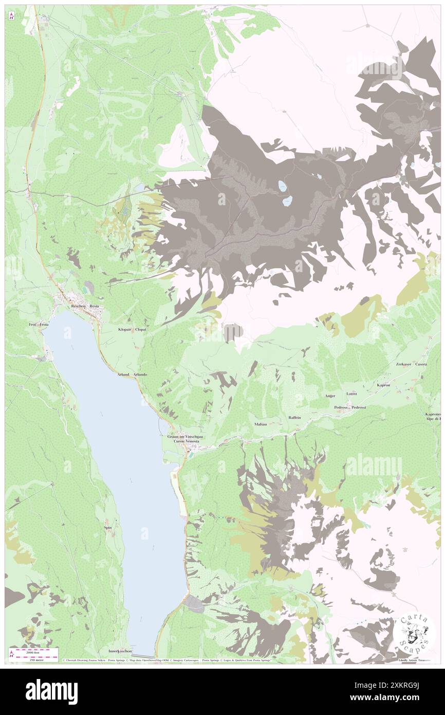 Monte di Curon, Bozen, IT, Italien, Trentino-Südtirol, n 46 49' 30 ...