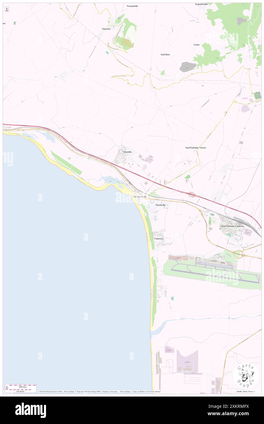 Spiaggia di Gizzeria Lido, Provincia di Catanzaro, IT, Italien ...