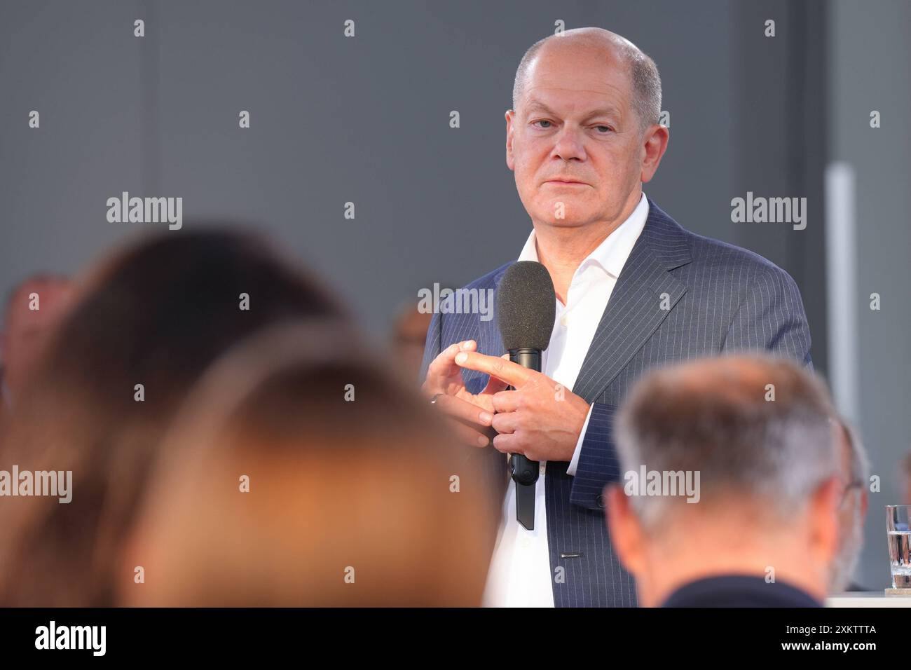 Bundeskanzler Scholz beim Kanzlergespraech in Saarbrücken Bundeskanzler Olaf Scholz beim ...