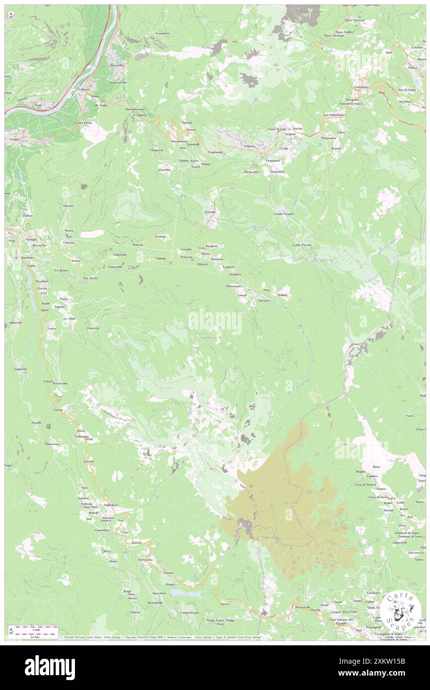 Terragnolo, Provincia autonoma di Trient, IT, Italien, Trentino ...