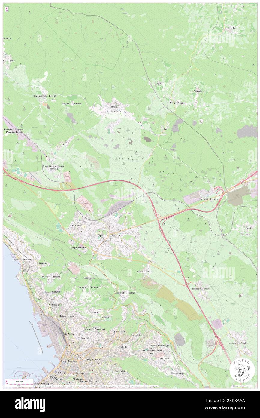 Stazione Villa Opicina-Campagna, Triest, IT, Italien, Friaul-Julisch ...