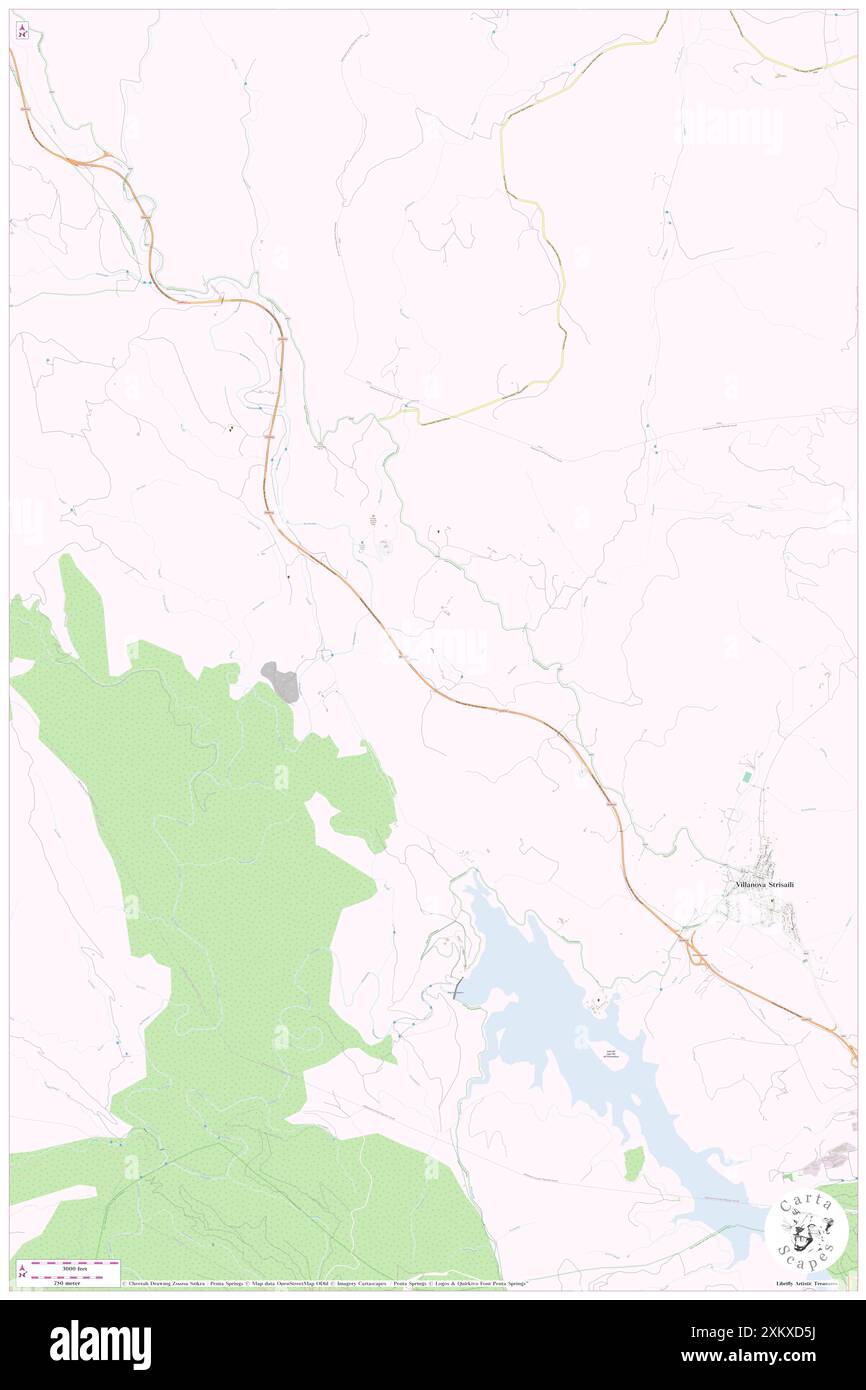 DIGA di Bau Mandara, , IT, Italien, Sardinien, n 39 58' 57'', N 9 25 ...