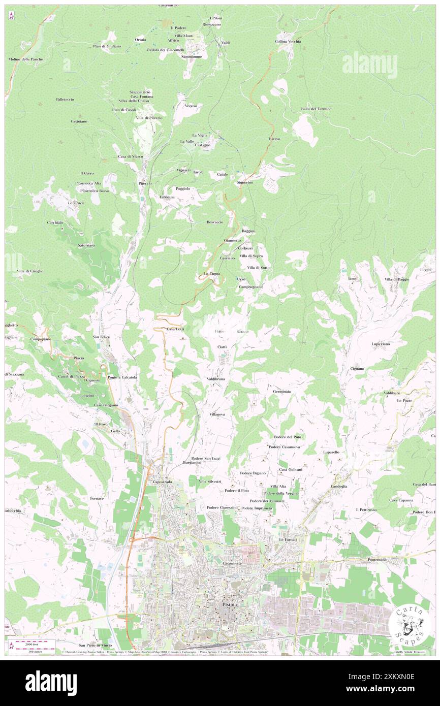 Fiano, Provincia di Pistoia, IT, Italien, Toskana, n 43 58' 47''', N 10 ...