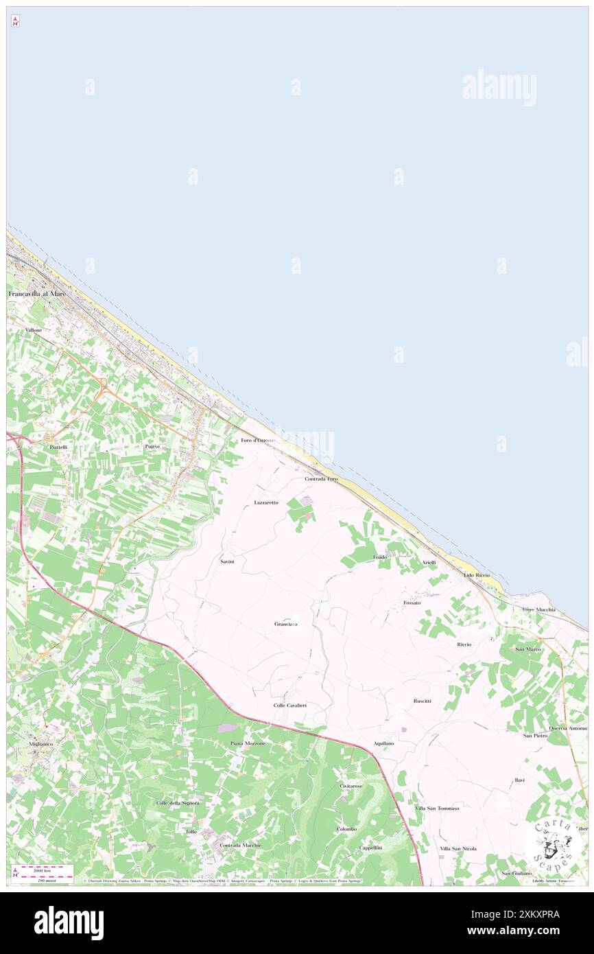 Spiaggia del Foro di Ortona, Provincia di Chieti, IT, Italien, Abruzzen ...