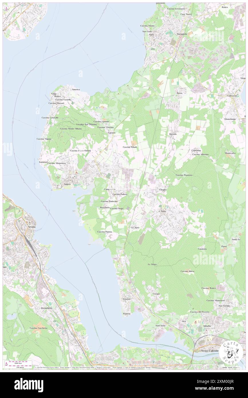 Angera, Provincia di Varese, IT, Italien, Lombardei, n 45 46' 38''', N ...