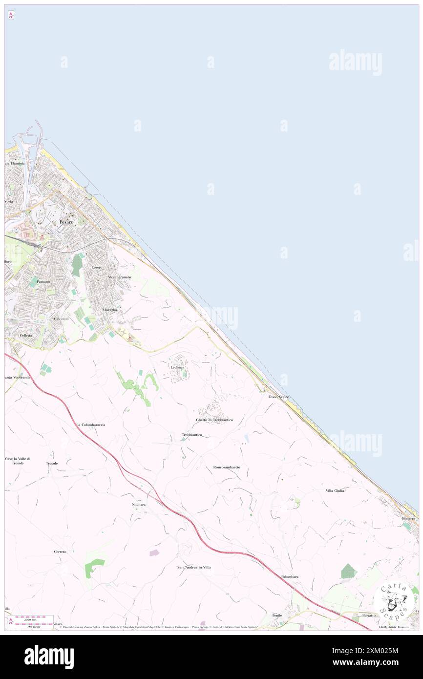 Miramare Beach, Provincia di Pesaro e Urbino, IT, Italien, die Marken ...