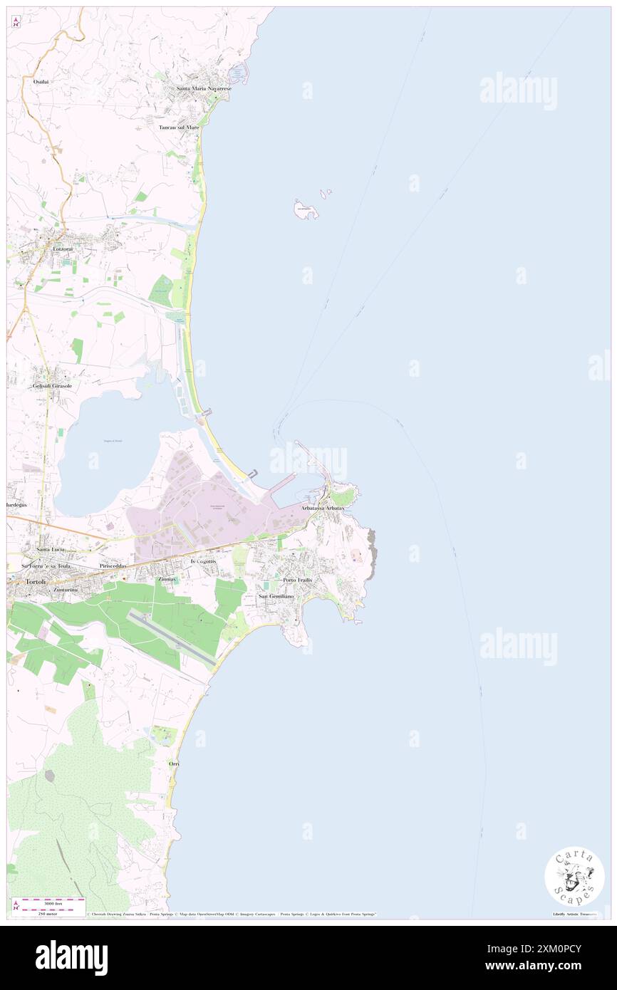 Arbatax Port, , IT, Italien, Sardinien, n 39 56' 30''', N 9 42' 17 ...