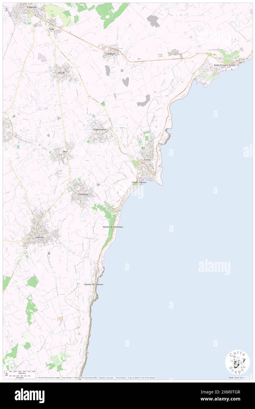 Torre Diso, Provincia di Lecce, IT, Italien, Apulien, n 39 59' 49''', N ...
