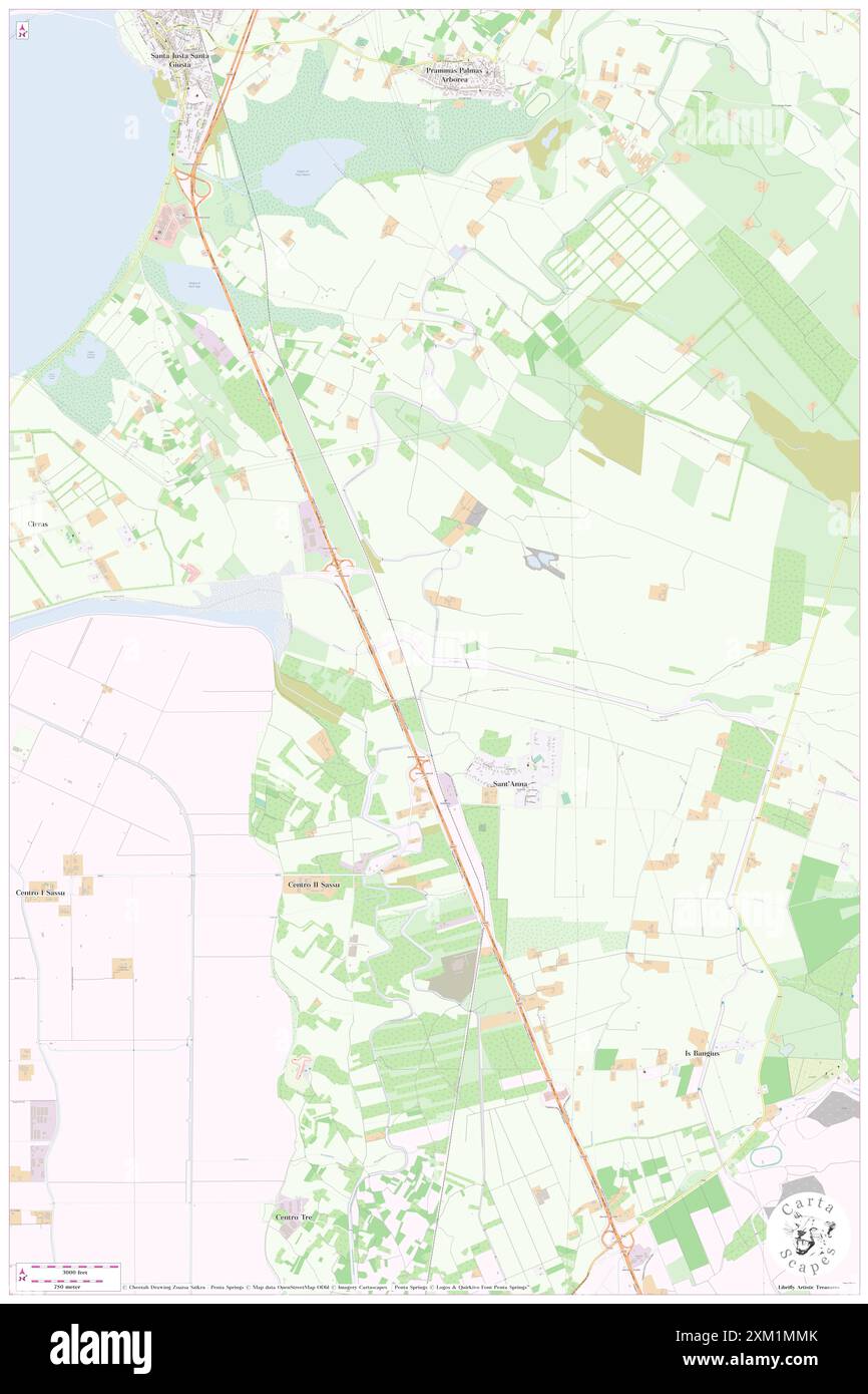 Canale Adduttore Tirso-Arborea, , IT, Italien, Sardinien, n 39 49' 27 ...