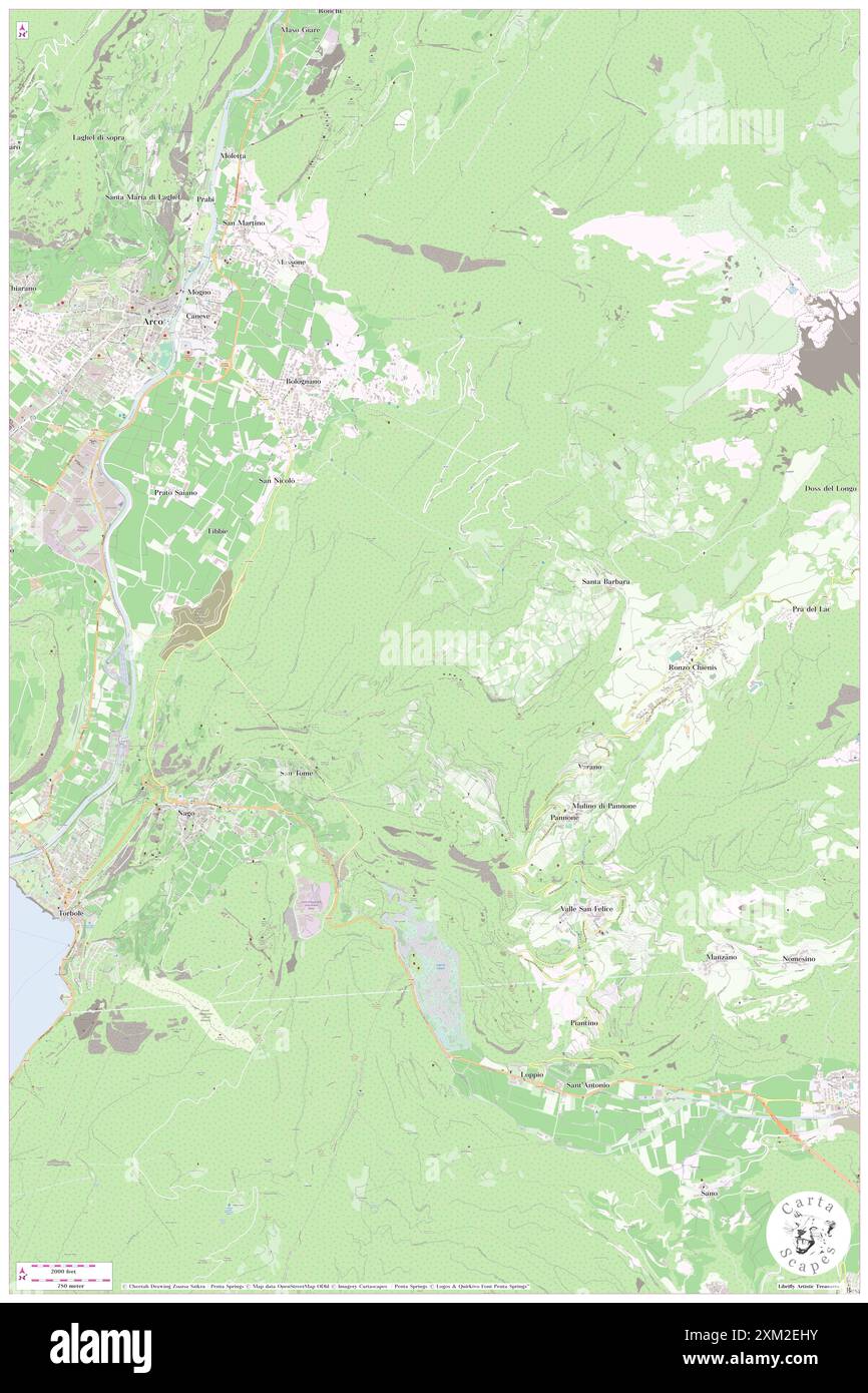 Monte Brugnolo, Provincia autonoma di Trient, IT, Italien, Trentino ...