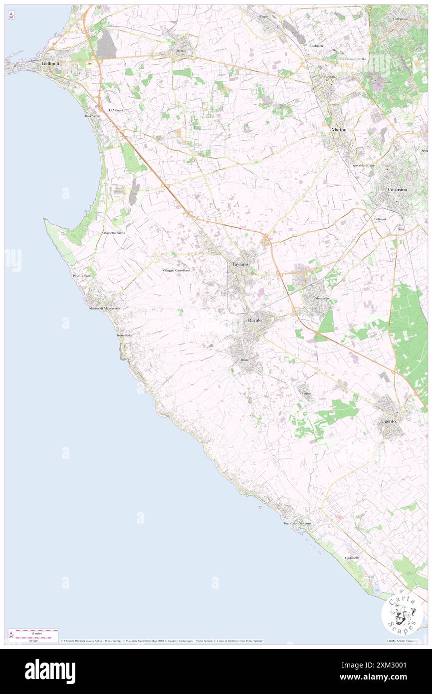 Racale, Provincia di Lecce, IT, Italien, Apulien, n 39 57' 47'', N 18 5 ...